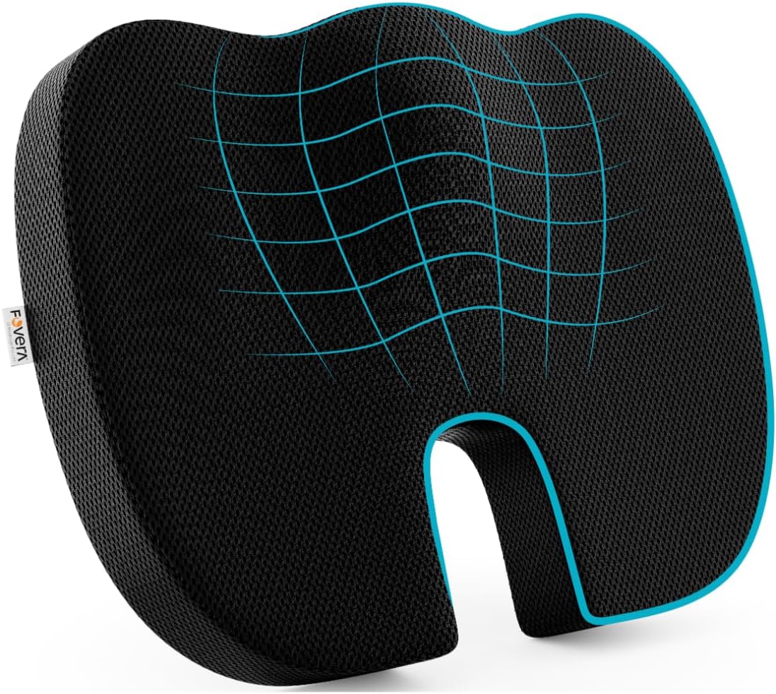 Frido Ultimate Coccyx Seat Cushion with Orthopedic Gel Memory Foam ...
