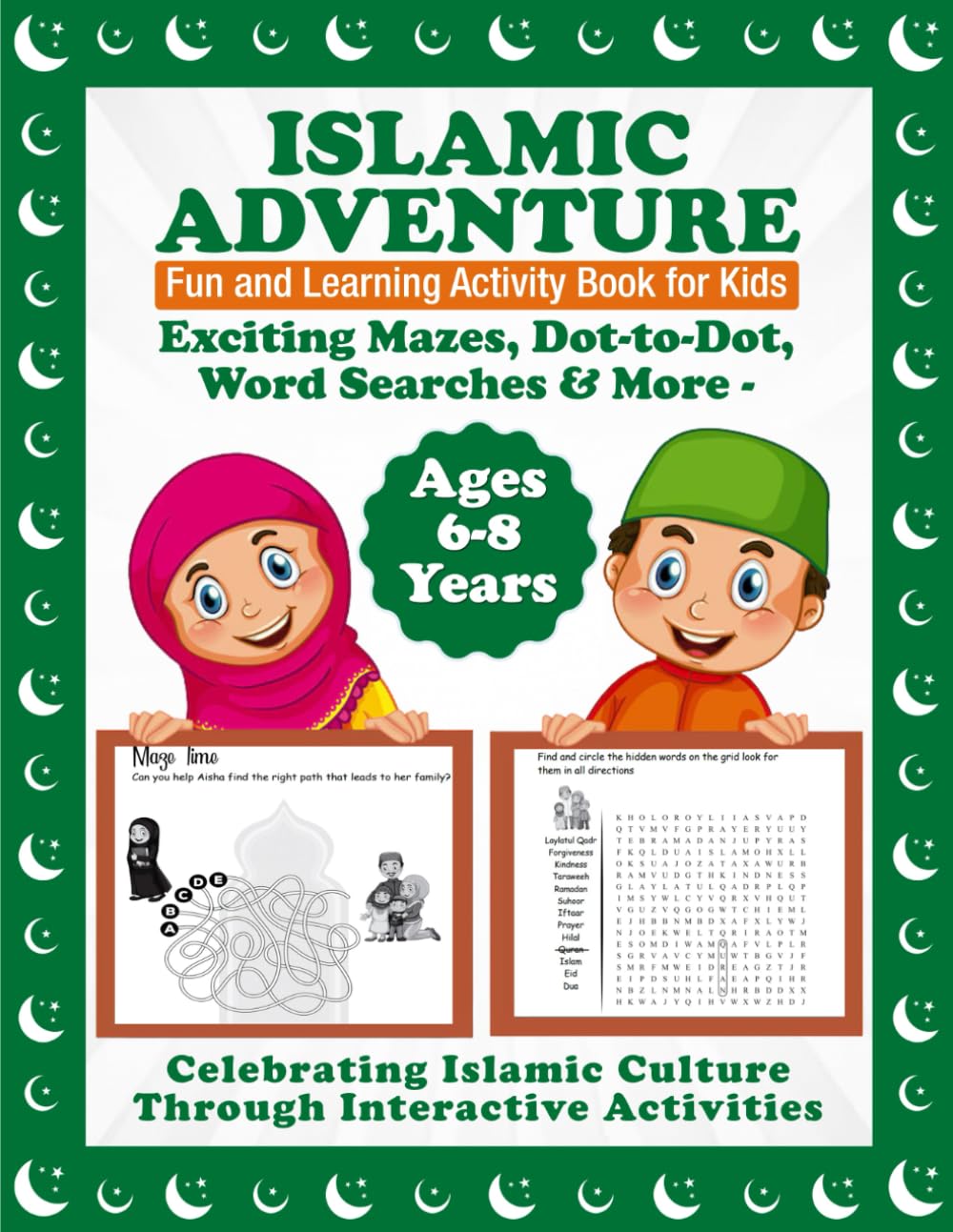 Islamic Adventure: Fun and Learning Activity Book for Kids - Ages 6-8 ...