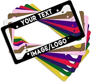 Personalized License Plate Frame,Custom License Plate Frame,12x6 Inch ...