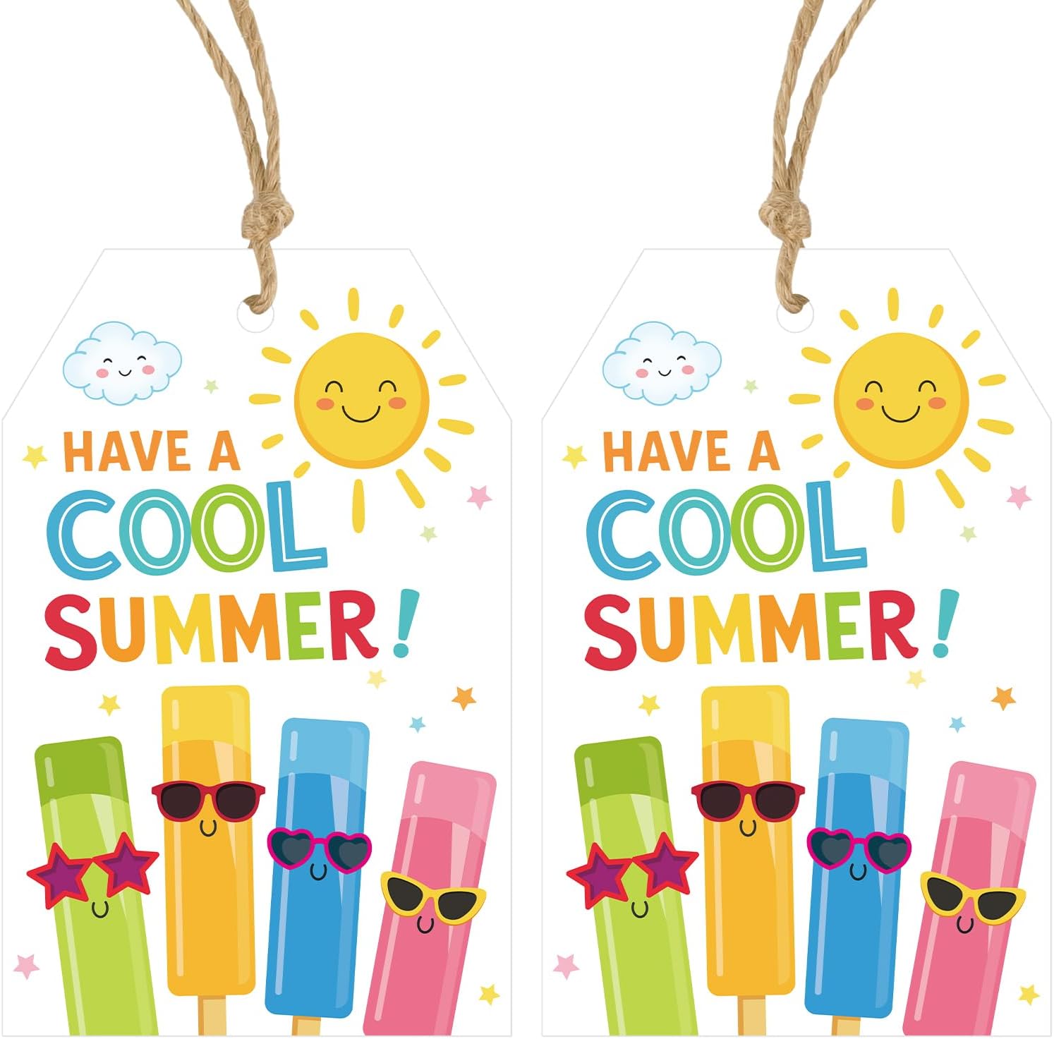 Amazon.com : Anwyll Have A Cool Summer Gift Tags 50Pcs End of School ...
