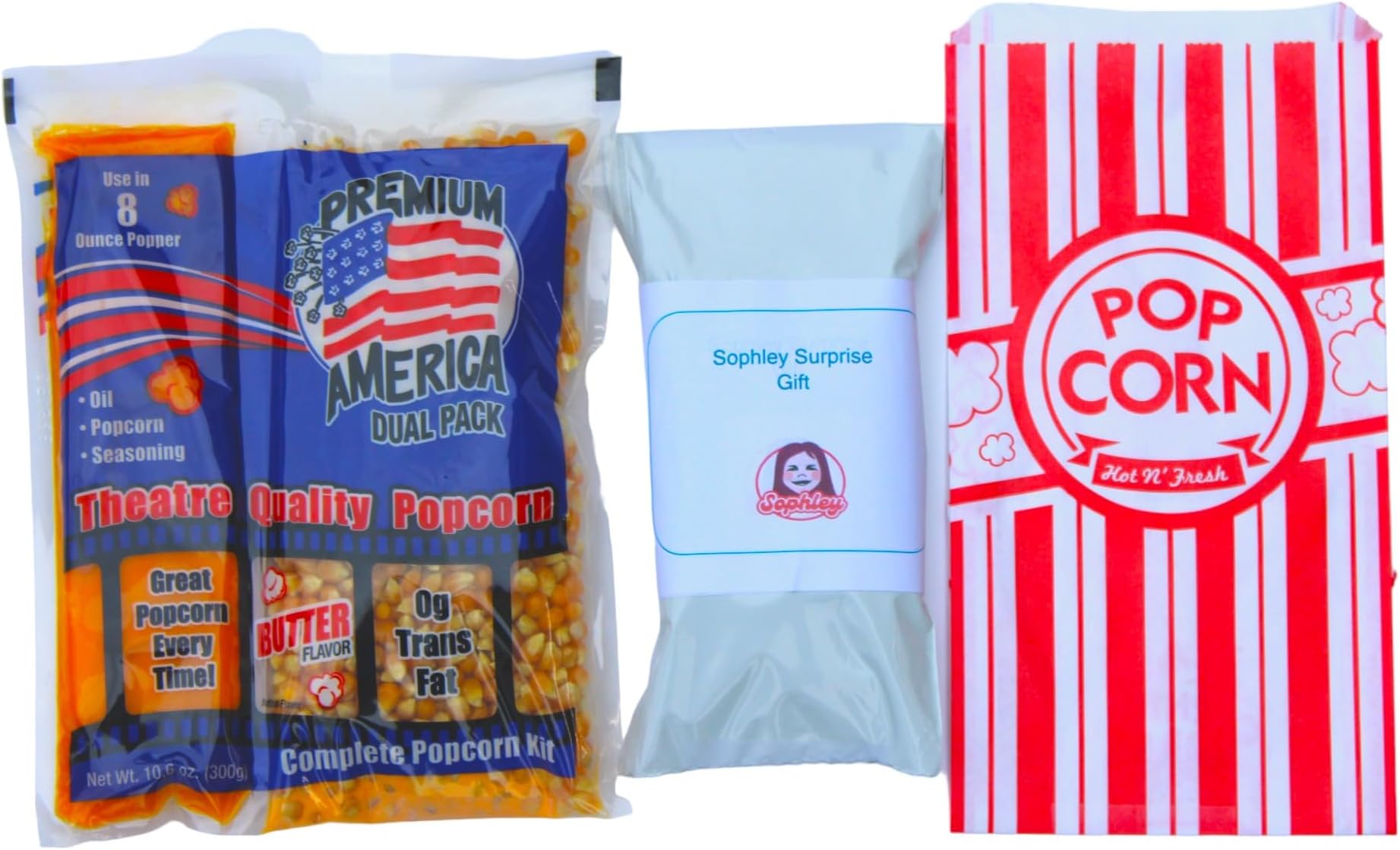 Amazon.com: Great Western Premium America All-In-One Popcorn Kit for 8 ...