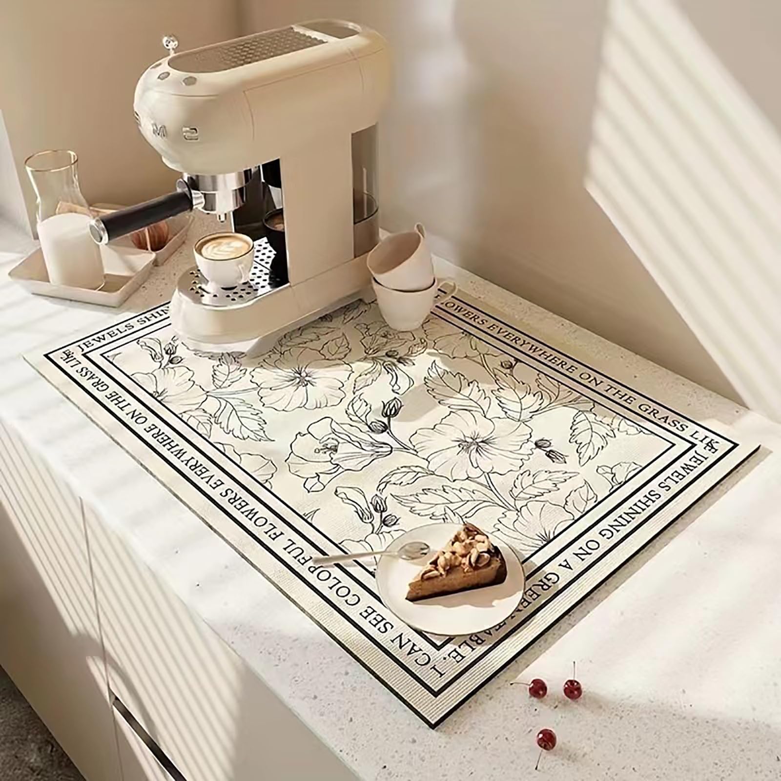 ZVO Dish Drying Mat, Quick-Drying, 20''x 16''Absorbent Underlay for ...