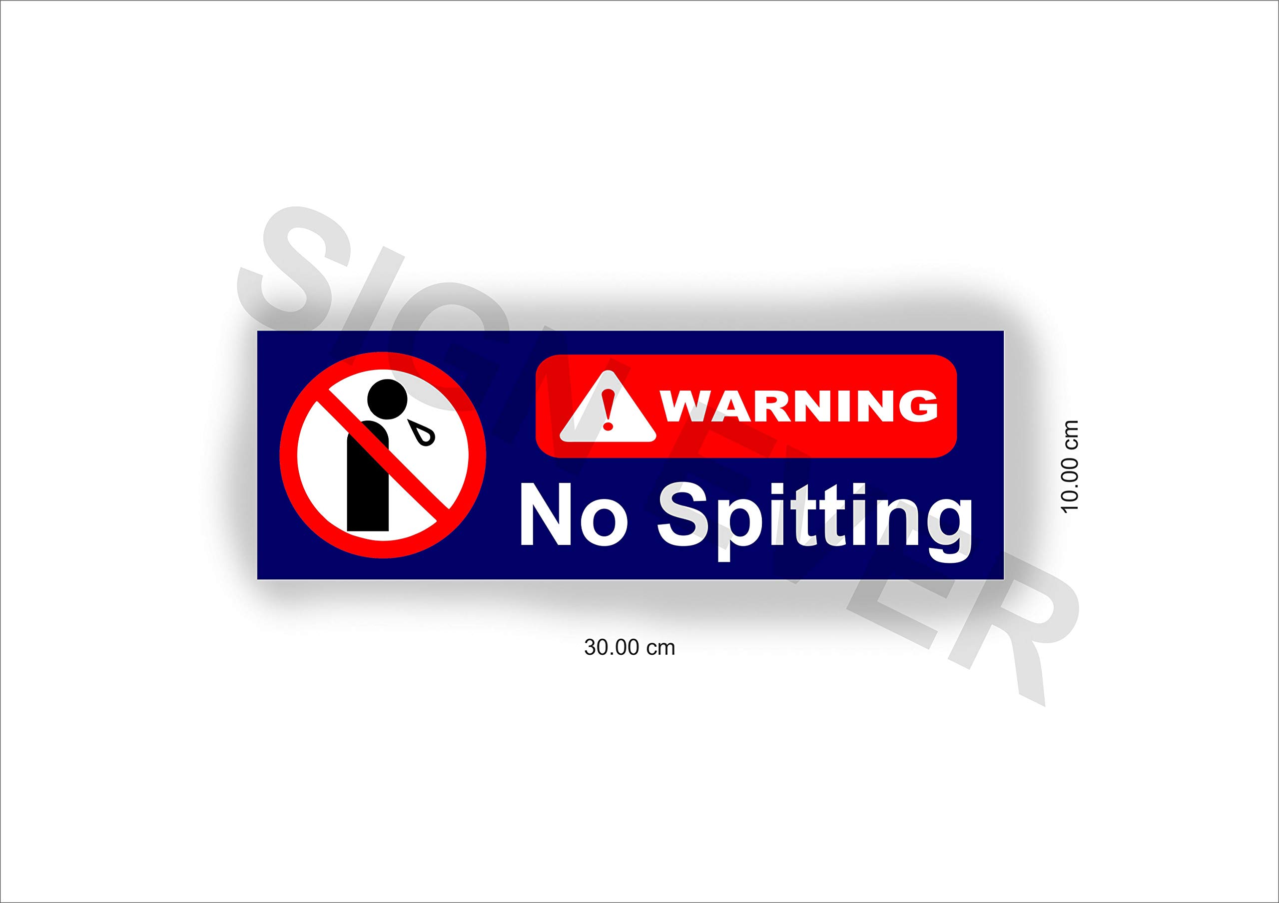 Buy SIGN EVER No Spitting Sign Boards For Bank Office Factory Hospital ...