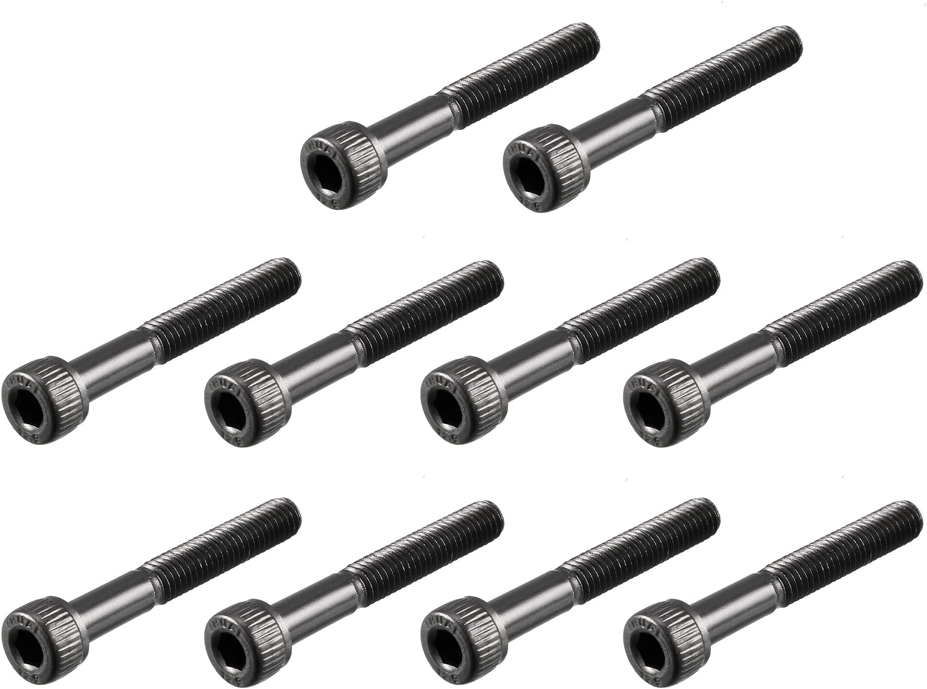 Amazon.com: uxcell M5 x 50mm 12.9 Alloy Steel Hex Socket Head Cap Screw ...