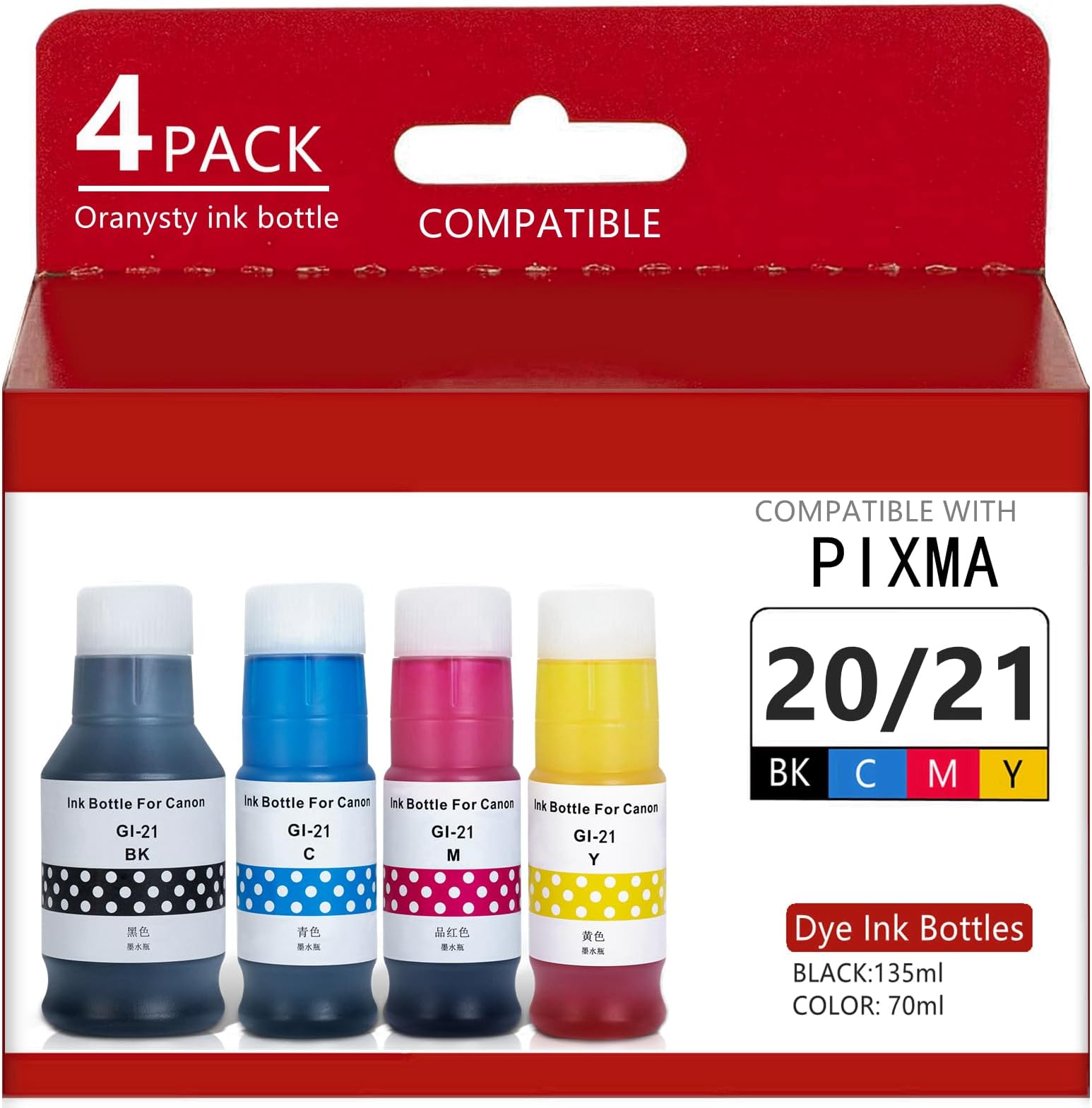 Amazon.com: oranysty GI-21 Ink Refill Bottle Replacement for Canon ...