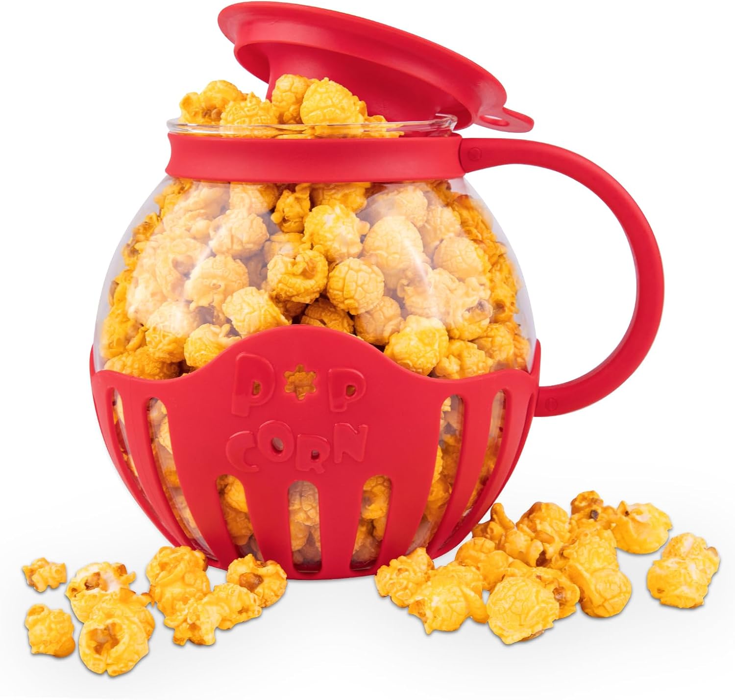 Amazon.com: WURJEEIK Glass Microwave Popcorn Popper with 3-in-1 ...