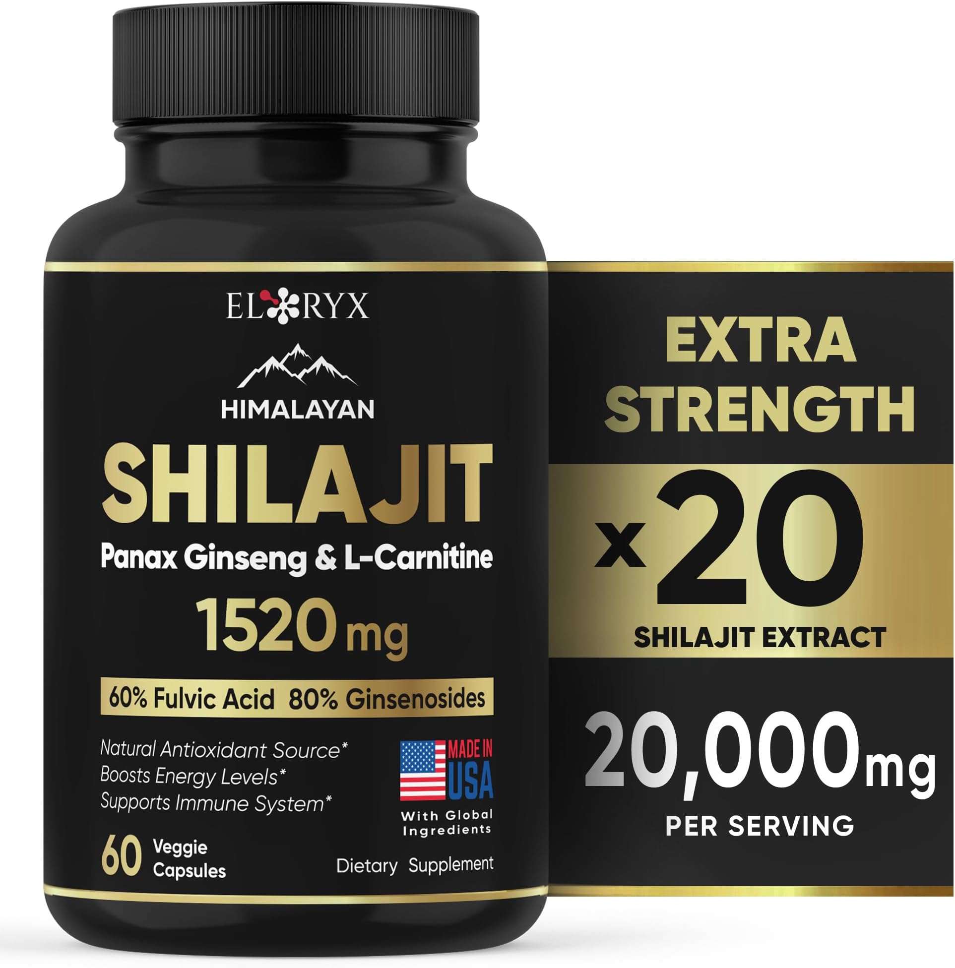 Amazon.com: Vitalpha Natural Shilajit Resin-Potency Capsules (50% ...