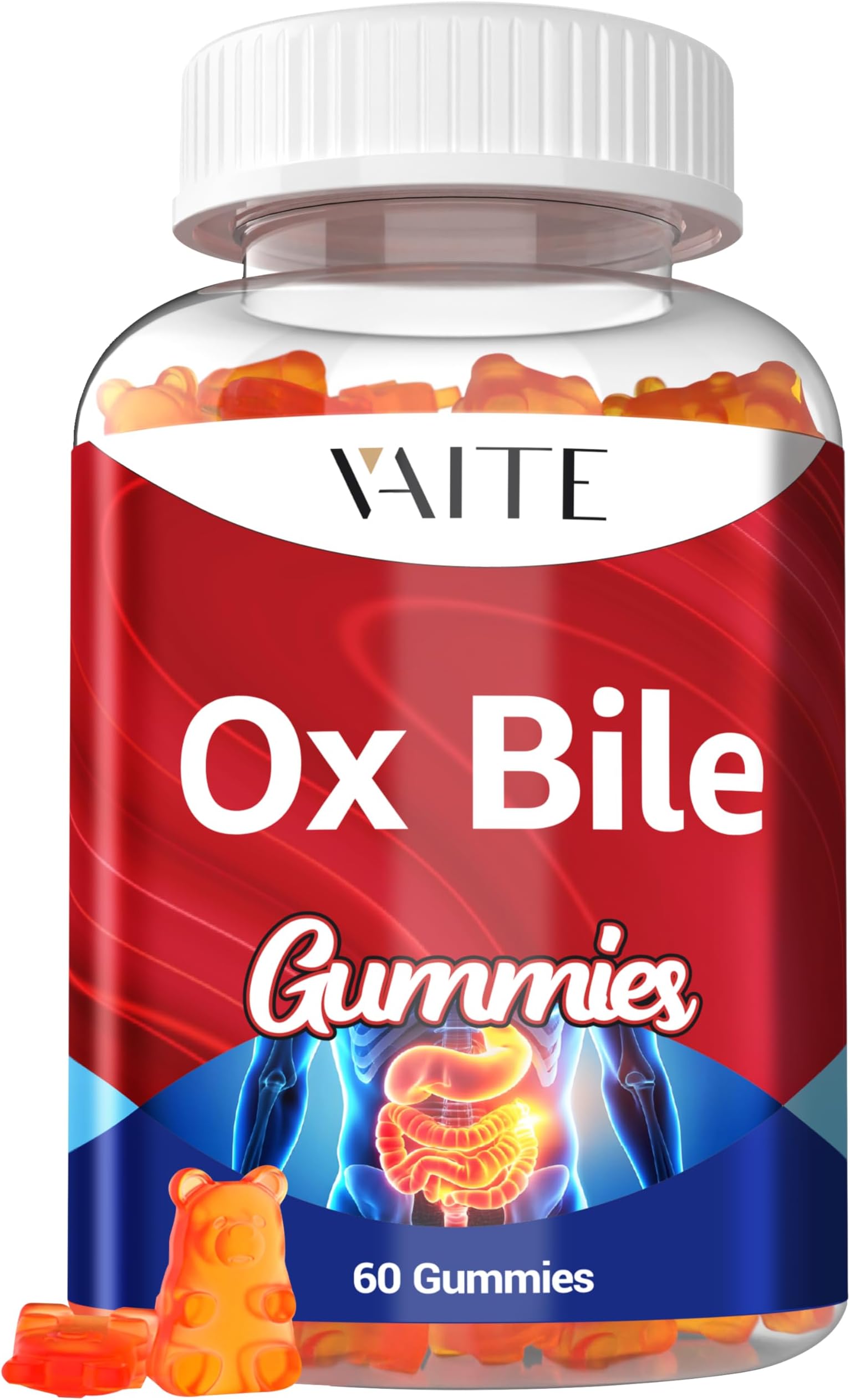 Amazon.com: VAITE Ox Bile Supplement Gummies – 500mg for Support ...