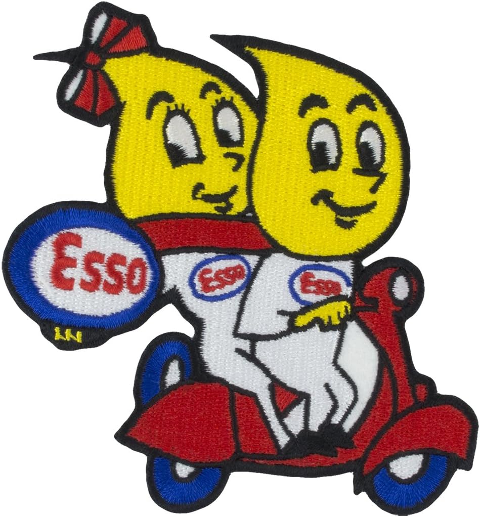 Amazon.com: Drip & Drop Esso Scooter Patch - 4.5" Tall Embroidered ...