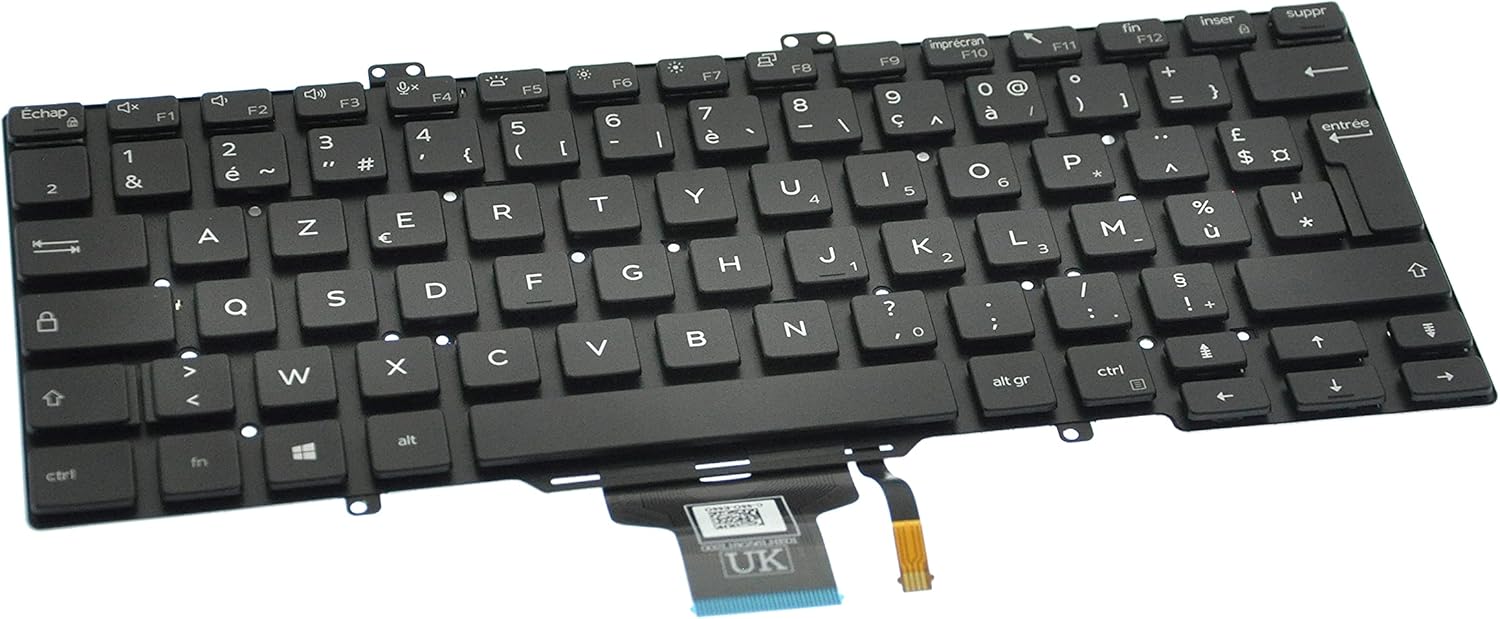 Dell Latitude 7400 French AZERTY Backlit Replacement Keyboard VTHGH ...
