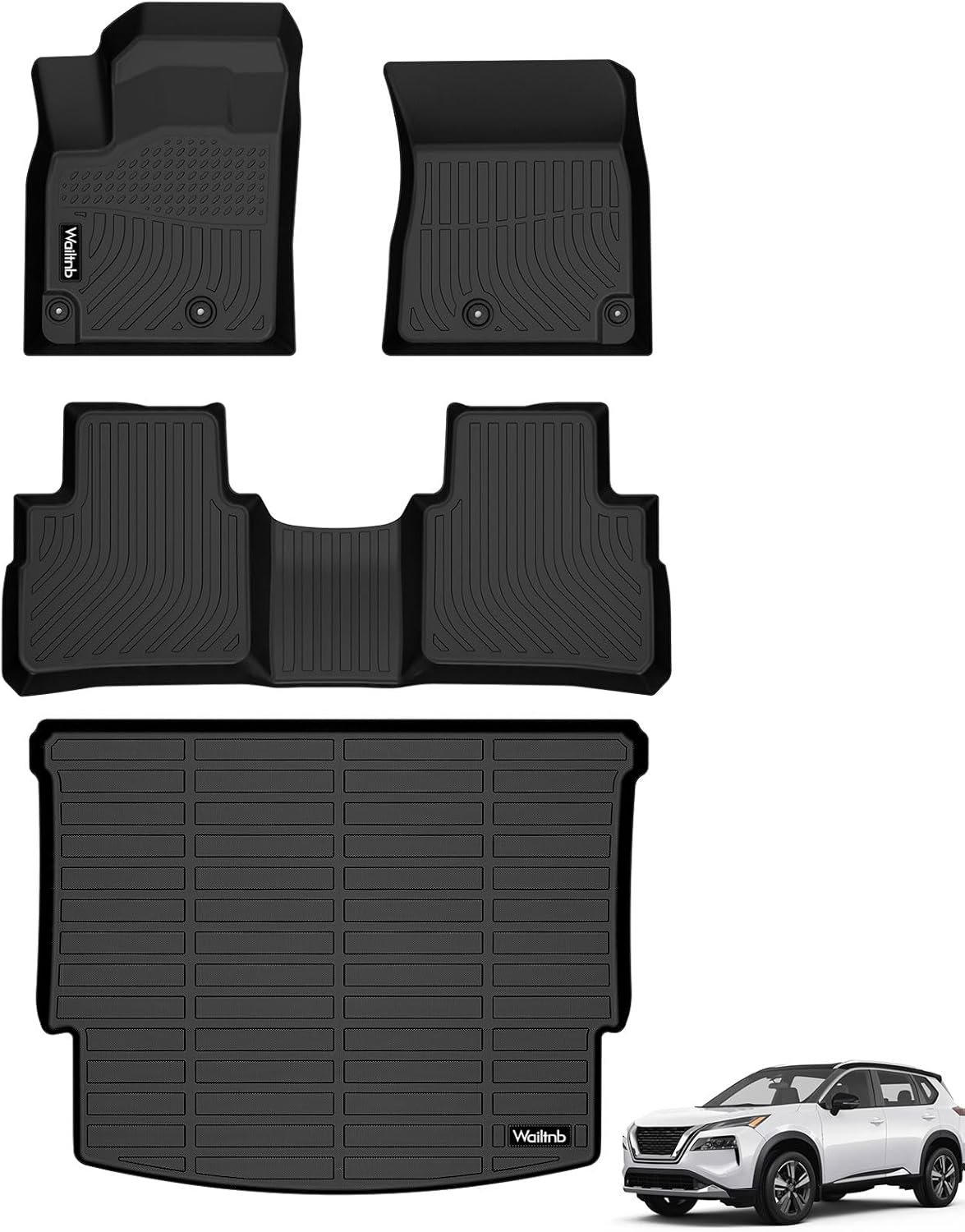 Amazon.com: Wailtnb Floor Mats & Cargo Liner Set for Nissan Rogue 2025 ...