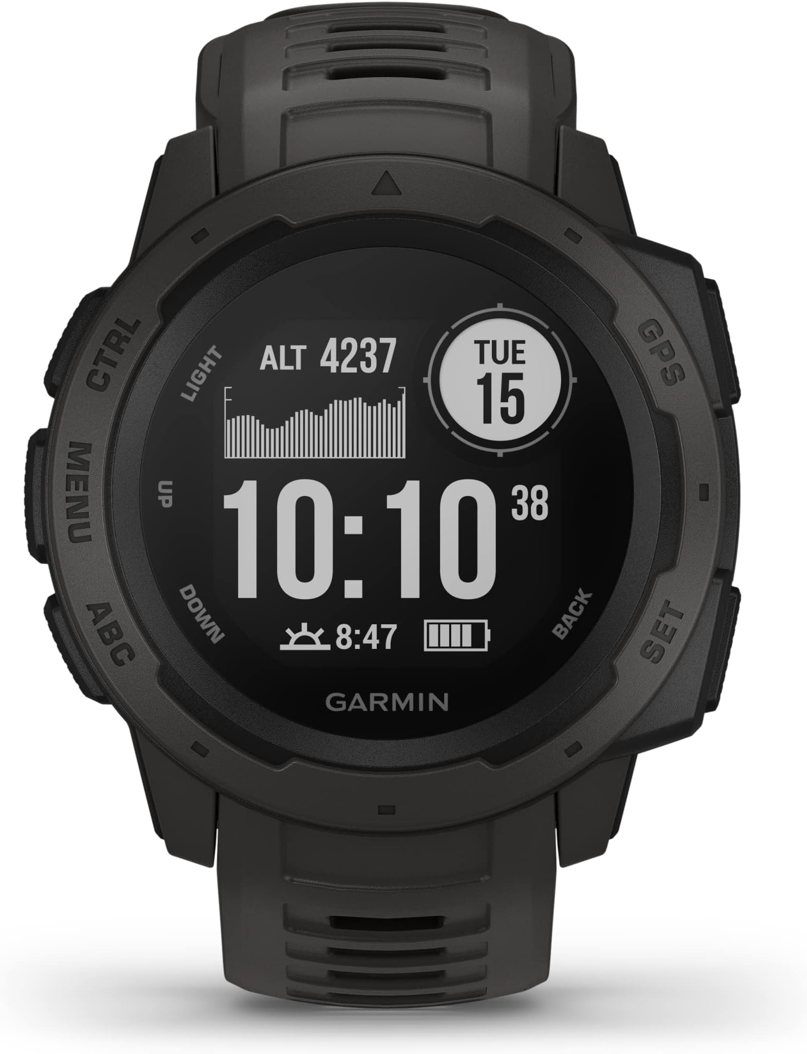 Amazon.com: Garmin Instinct, Rugged Outdoor Watch with GPS, Features ...