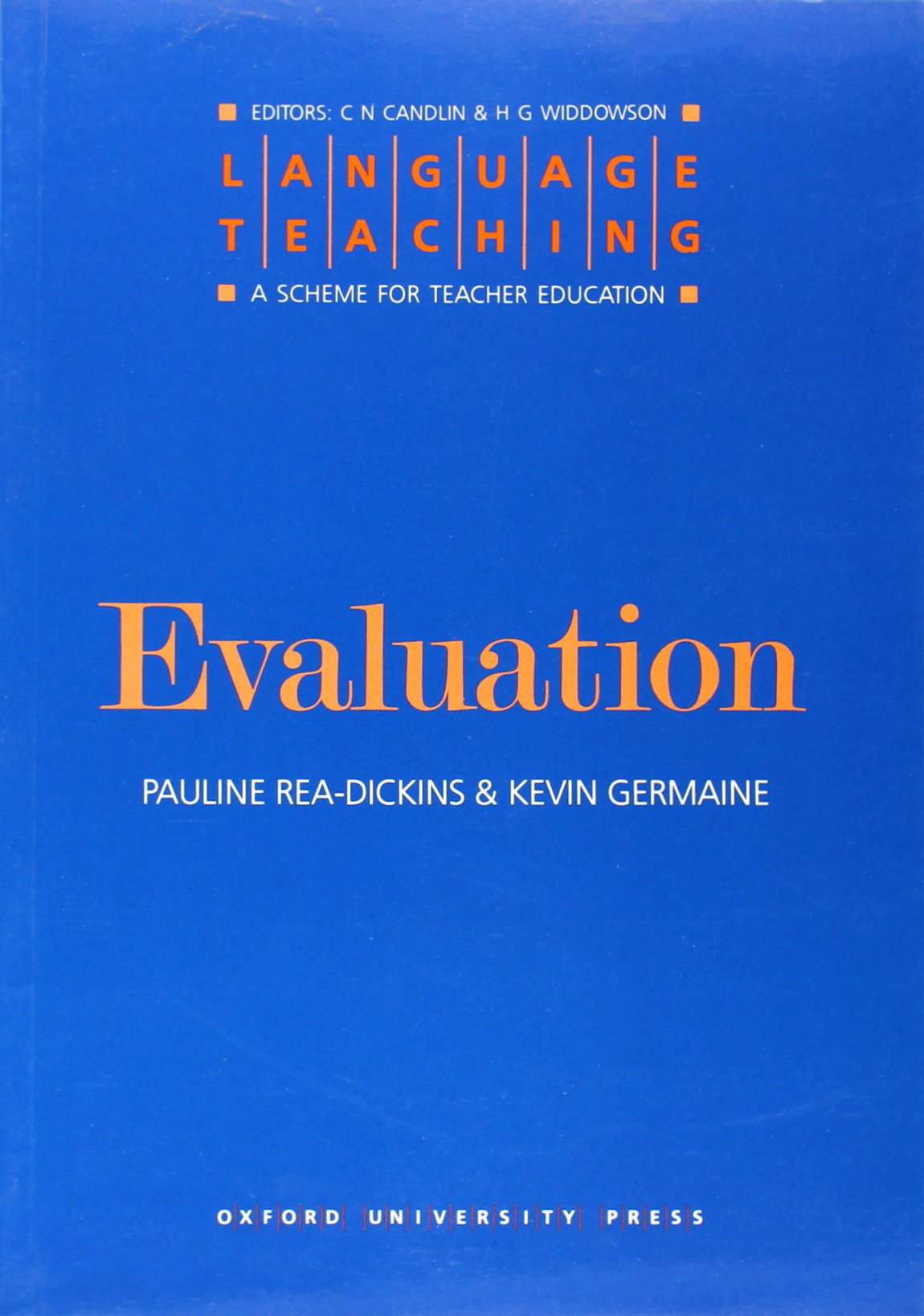 Evaluation (Language Teaching : A Scheme for Teacher Education ...