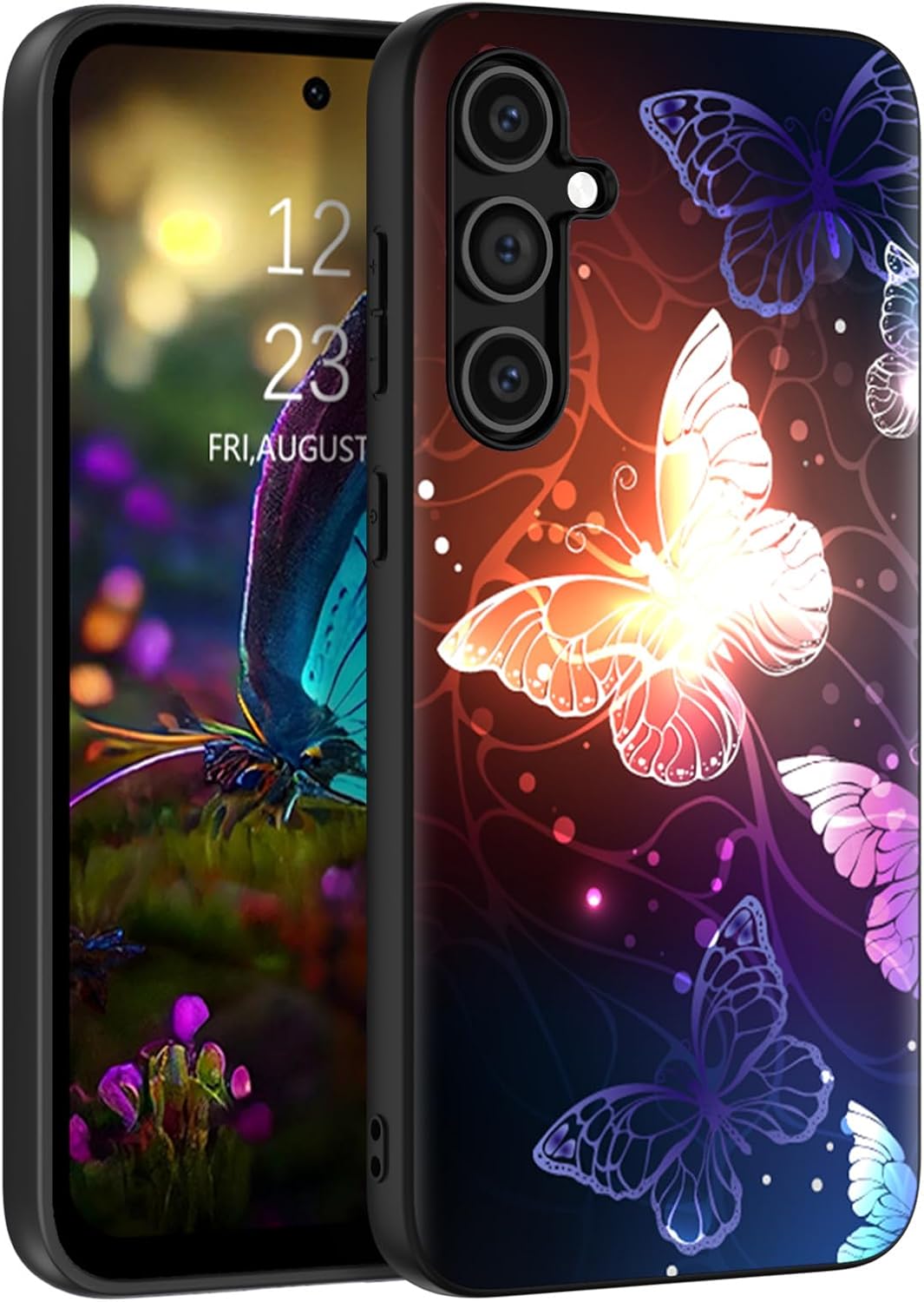 Amazon.com: GUAGUA for Samsung Galaxy S23 FE 5G Case Glow in The Dark, Samsung S23 FE Phone Case ...