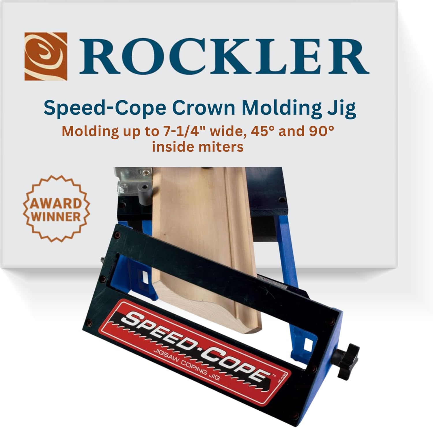 Rockler Speed-Cope Crown Molding Jig - Durable Crown Molding Tool w ...