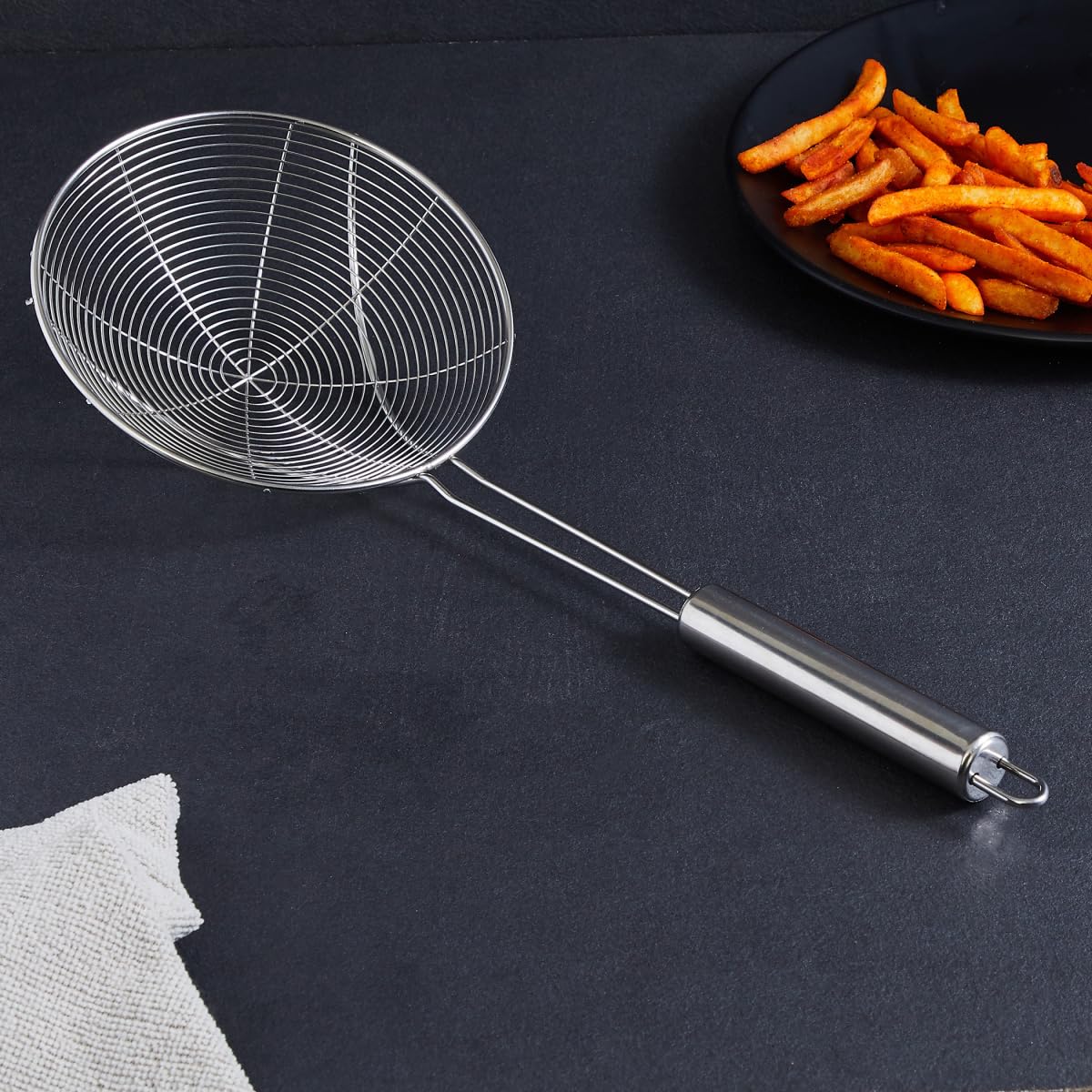 Home Centre |Ferrit Stainless Steel Deep Fry Strainer|Kitchen Gadgets ...