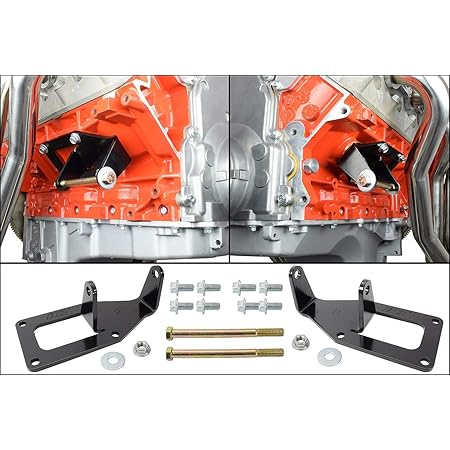 Amazon.com: Chevy C10 1973-1987 Engine Mount Adapter Plates Engine Swap ...