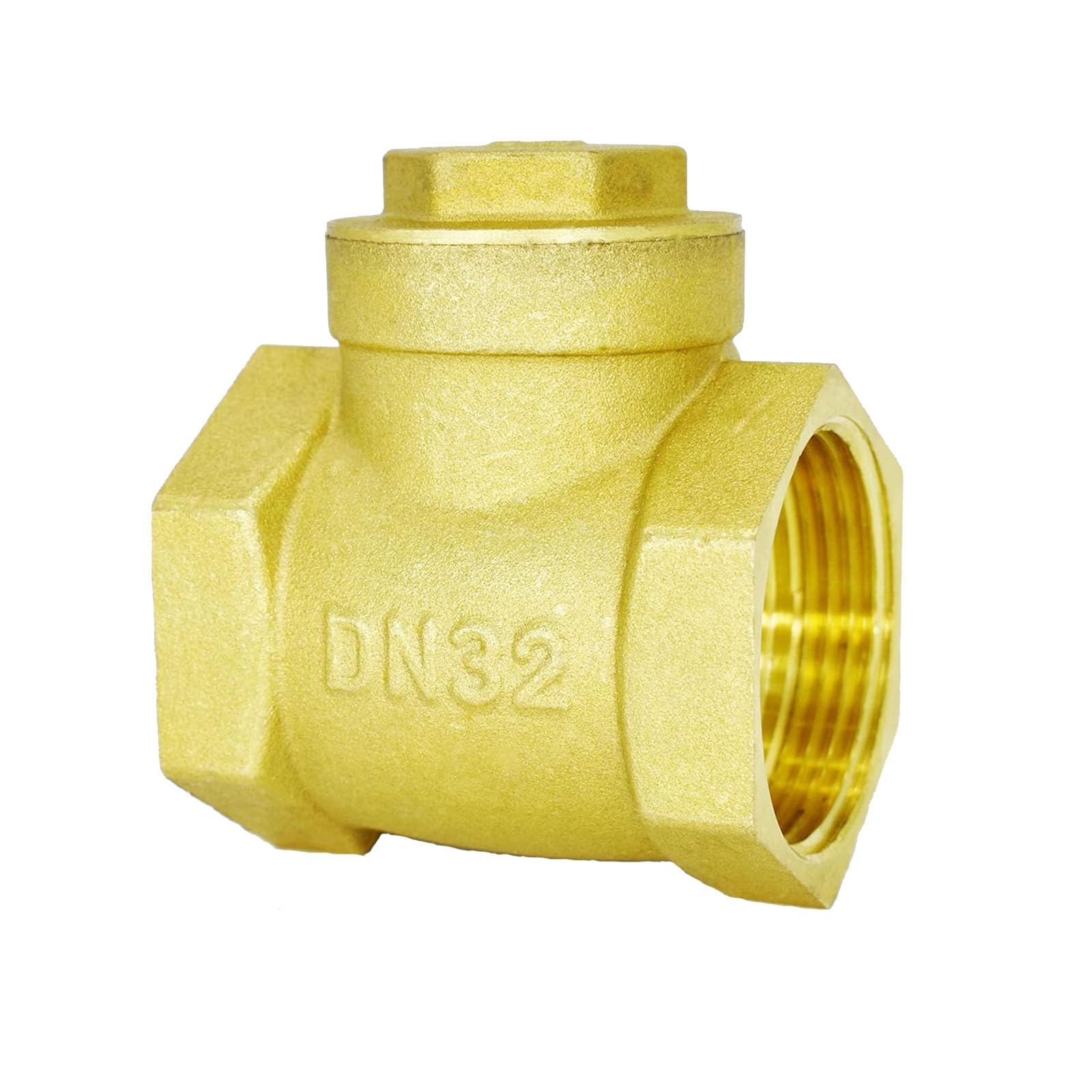 Amazon.com: MYWERO 1 1/4" Swing Brass Check Valve DN32, 1 1/4 Female ...