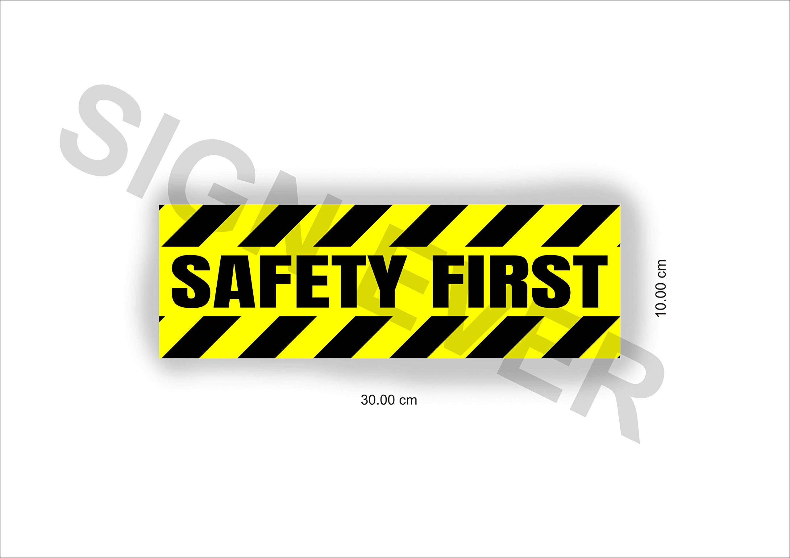 Buy SIGN EVER Safety First Sign Board Factory Office Bank Restaurant ...