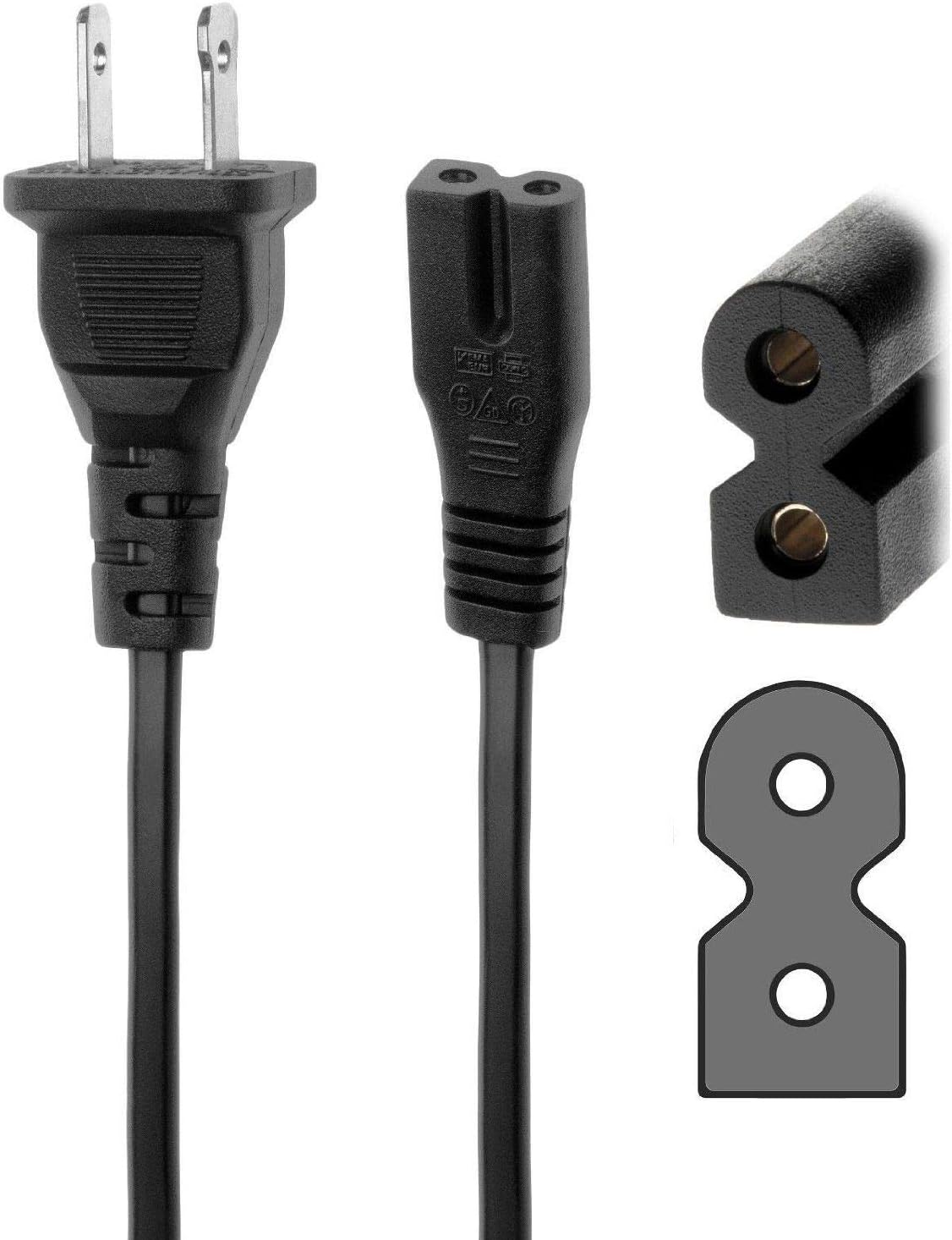 FitPow AC Power Cord Outlet Socket Cable Plug Lead For Bose AV3 2 1 3 2