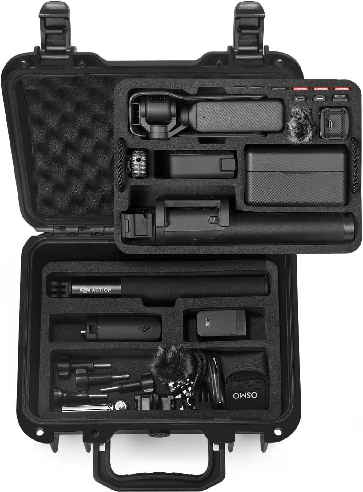 Lekufee Travel Waterproof Hard Case Compatible with DJI Osmo Pocket 3 ...