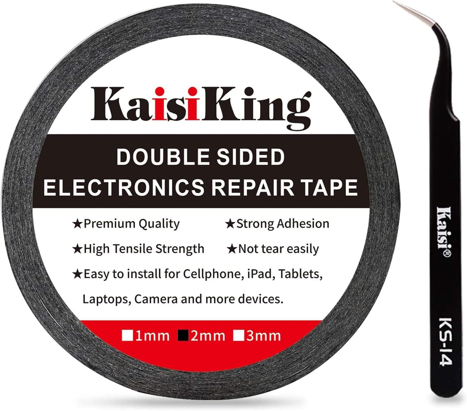 Kaisiking 2mm LCD Repair Tape for Phone Screen, Adhesive Tape with 1 ...