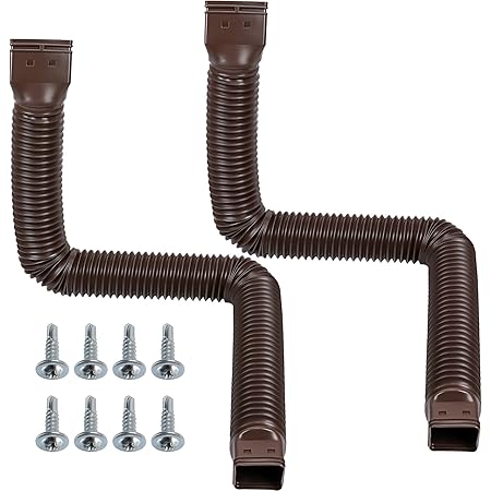 Amazon.com : KalTell 2PK Gutter Downspout Extensions, Rain Gutter ...