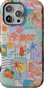 Amazon.com: Casely iPhone 16 Pro Case | Tropical Heat | Beachy Collage Case | Compatible with ...