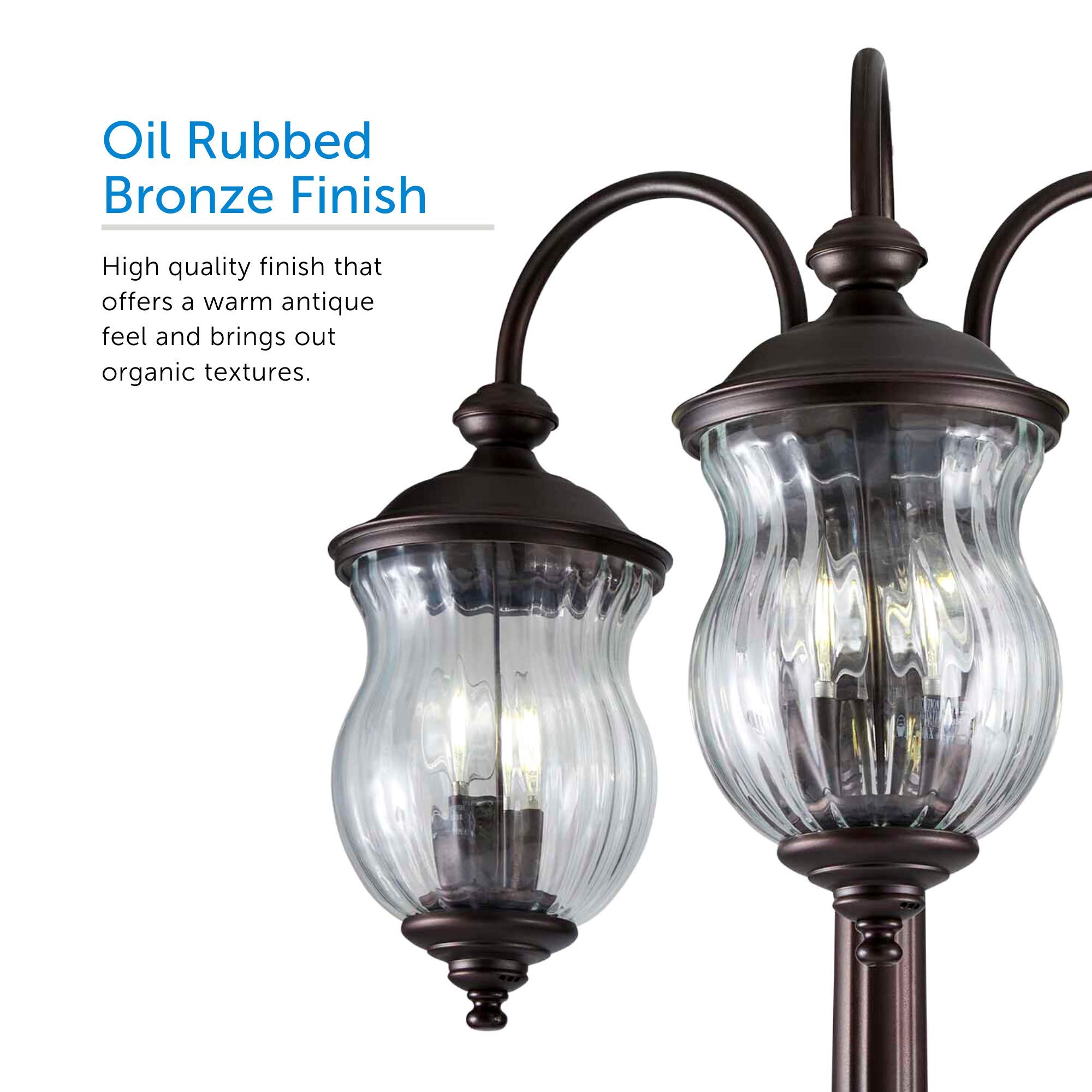 NOMA Outdoor Street Light | Waterproof Outdoor Lamp Post Light with ...