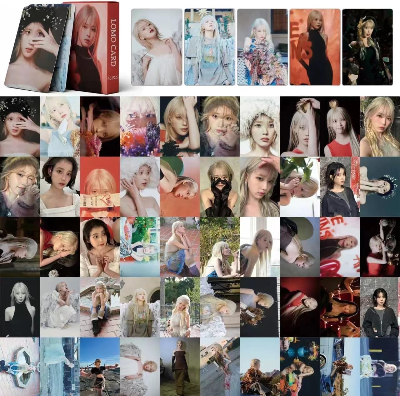55PCS Kpop Cards IU The Winning Cards IU Mini Cards IU The Winning ...