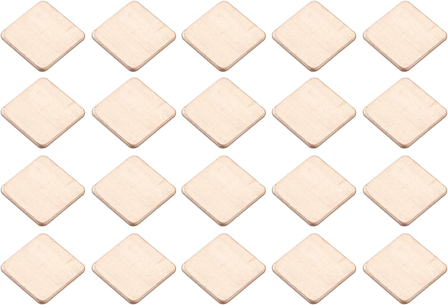 Amazon.com: Heatsink Copper Pad Shims, High Purity 15 x15 x 0.8mm ...