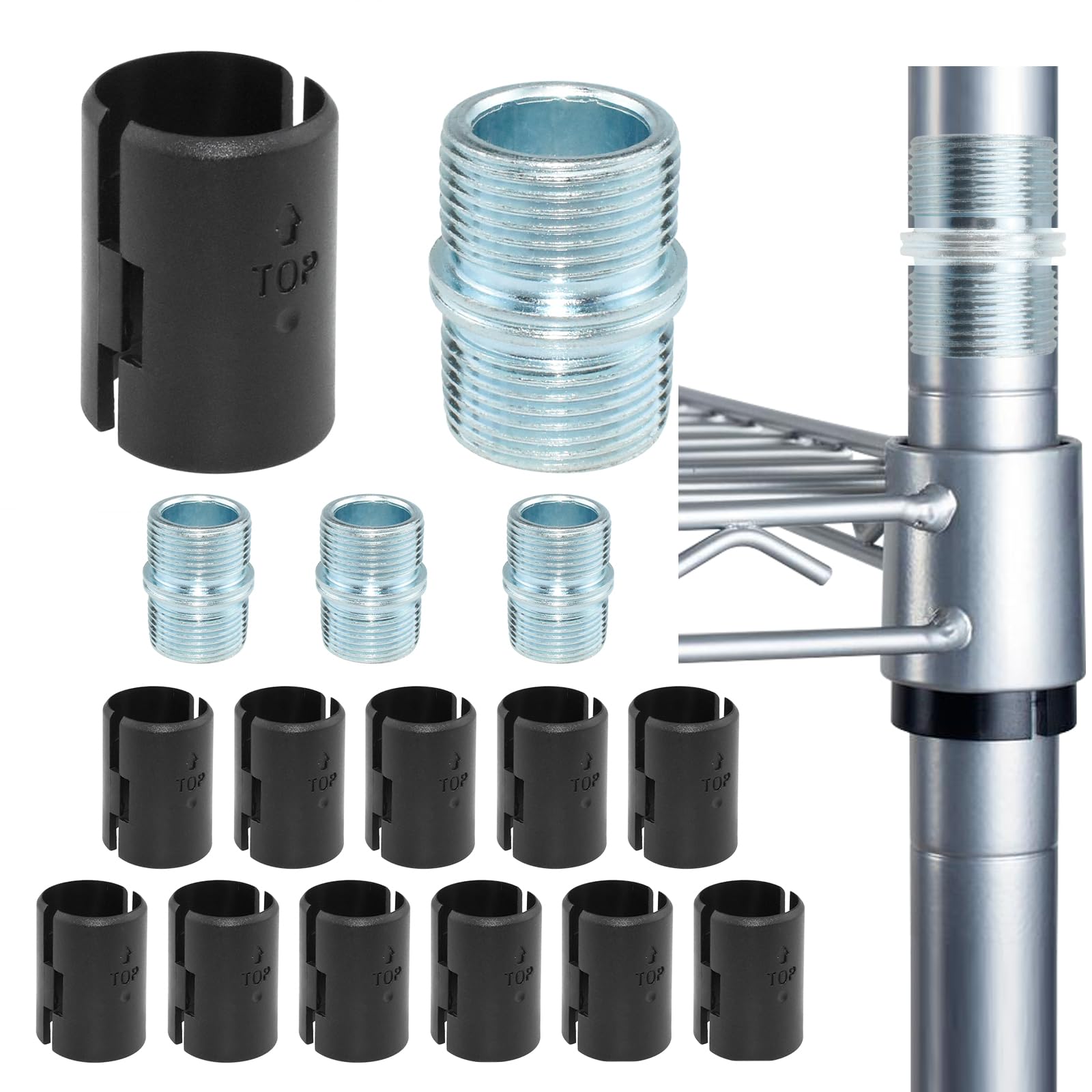 Sdtc Tech Wire Shelving Shelf Lock Clips And Pole Butt | Desertcart Kenya