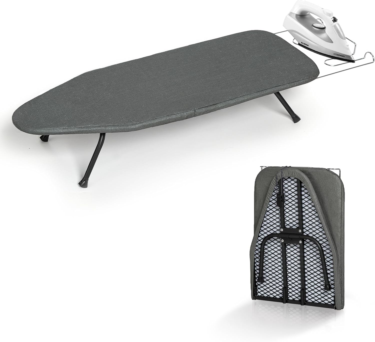 Amazon.com: Small Ironing Board Tabletop, RAINHOL Compact Portable Iron ...