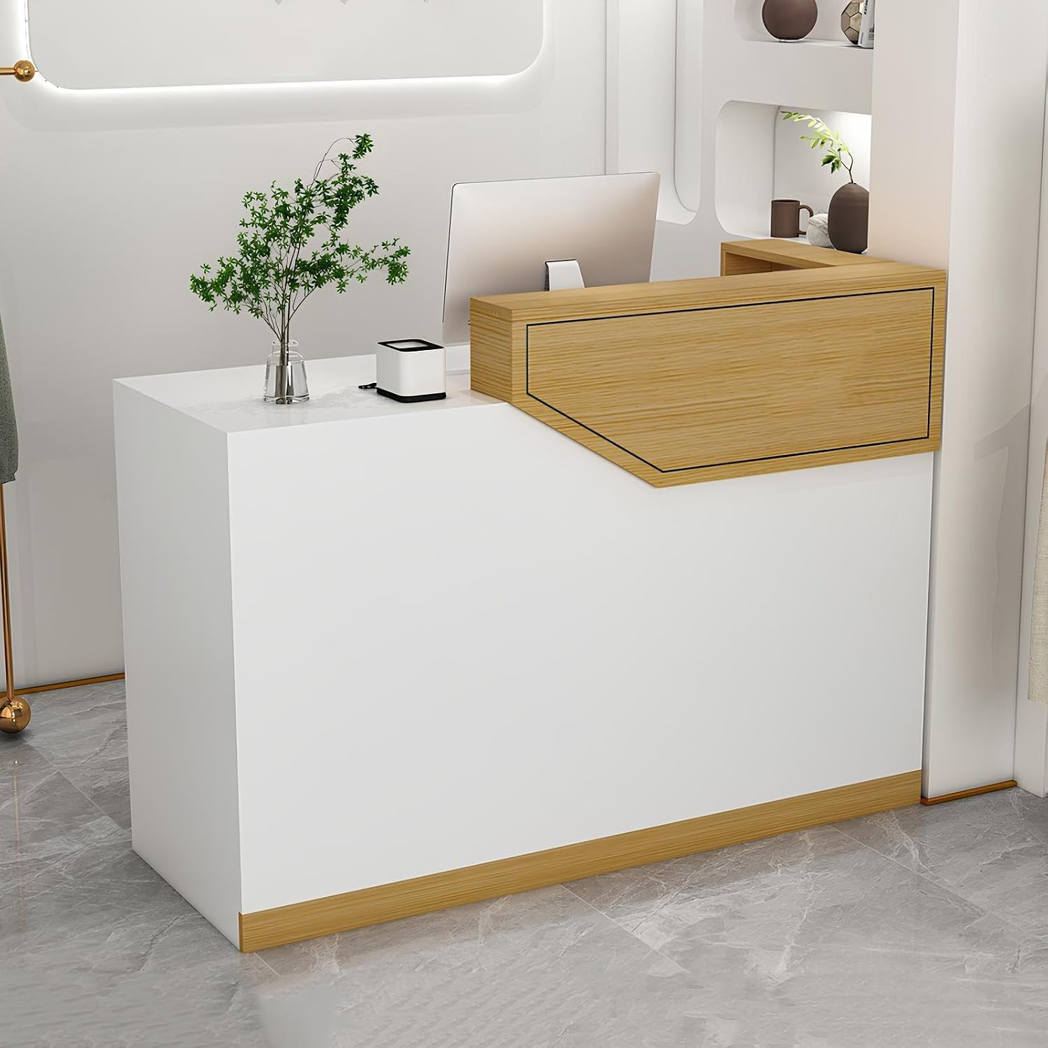 Modern Reception Desk, Front Desk Reception Counter Philippines | Ubuy