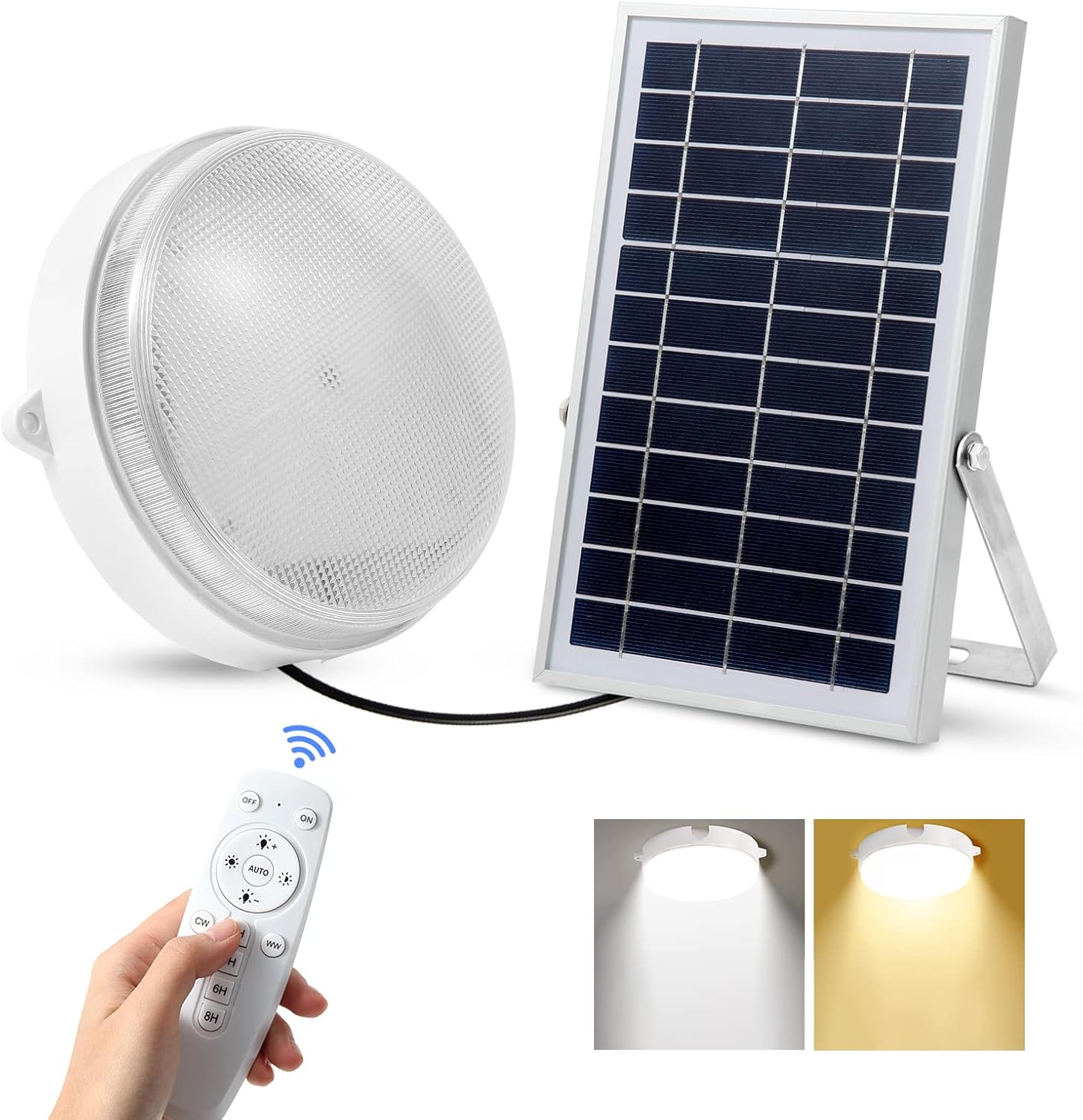 Solar Lights Indoor Outdoor Home 1000Lumen 48 LED Ceiling Light Pendant ...