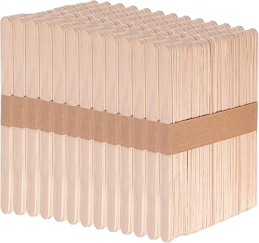 Amazon.com: HAKZEON 2000 Pcs 4.5 Inch Wooden Popsicle Sticks for Crafts ...