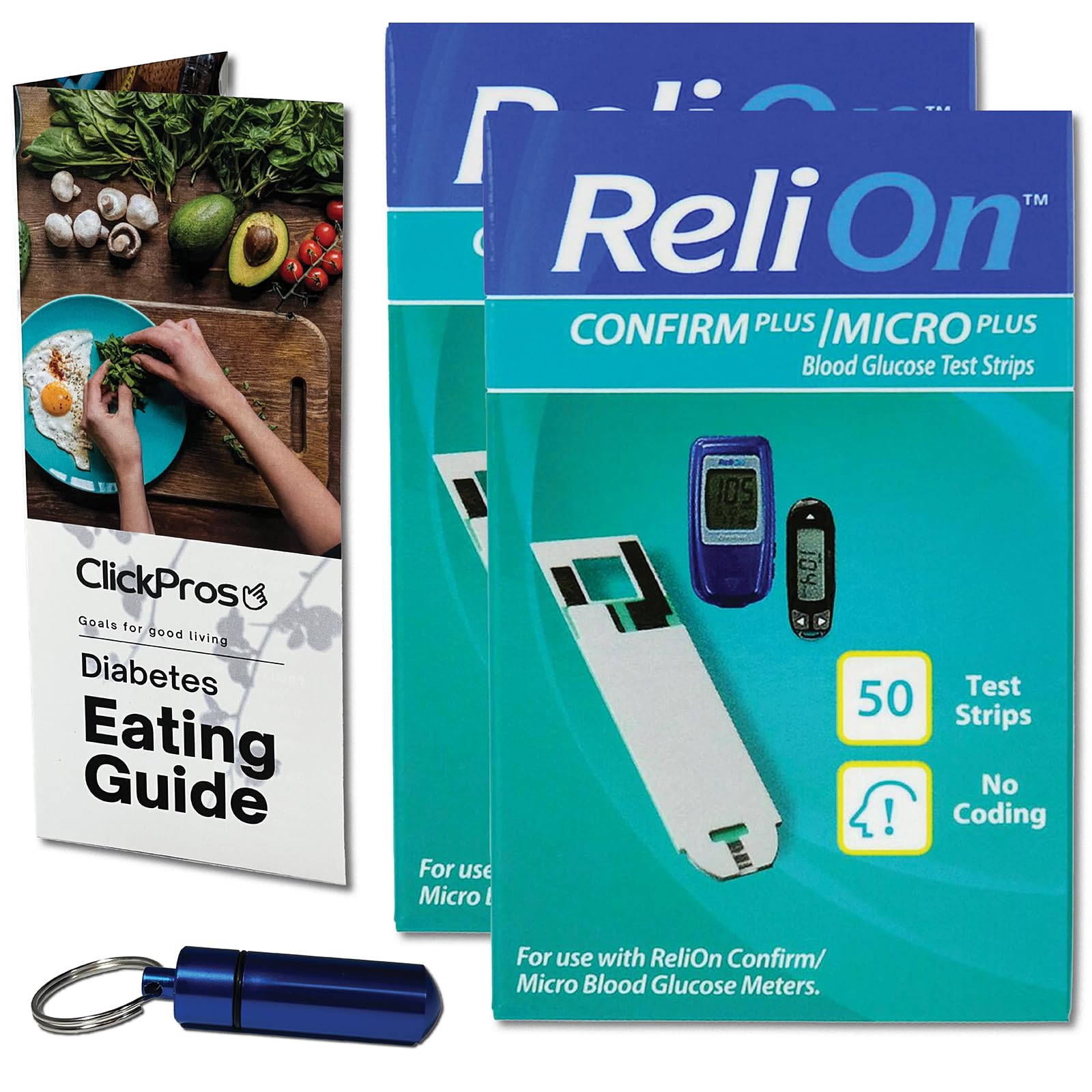 Snapklik.com : ReliOn Reli On Confirm Micro Blood Glucose Test Strips ...