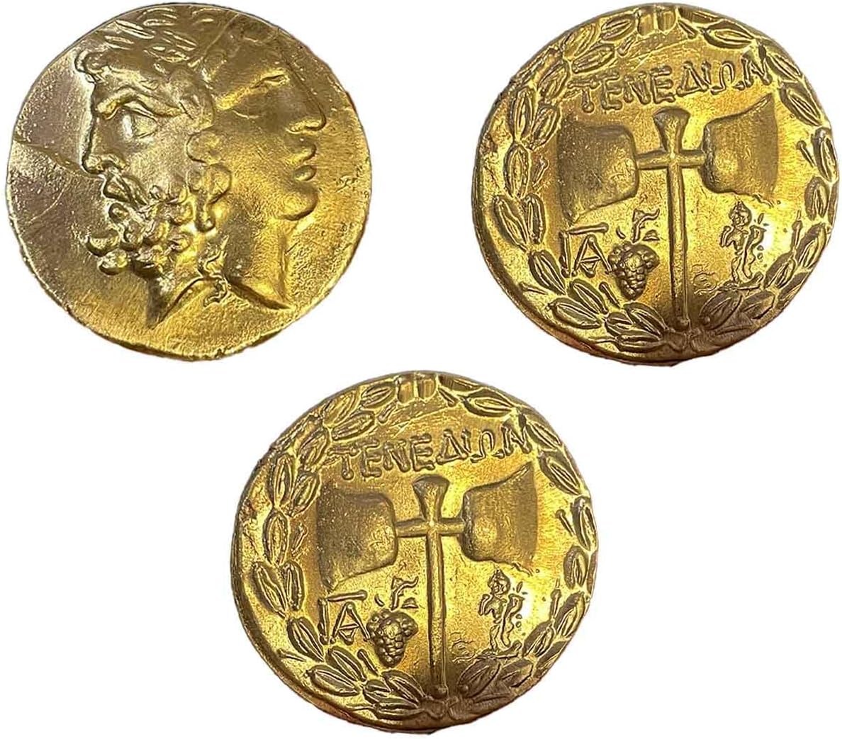 Amazon.com: JSBWSFA 3PCS Ancient Greek and Roman Coins, Creative ...