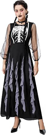 Amazon.com: KOJOOIN Women's Halloween Costumes Corpse Bride Costume ...
