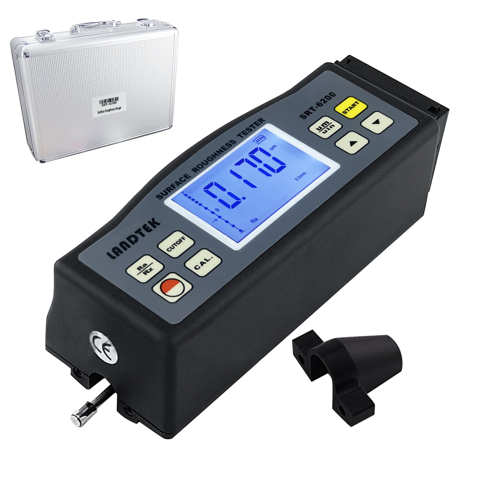 Surface Roughness Tester Digital Roughness Meter Gauge Large Lcd ...