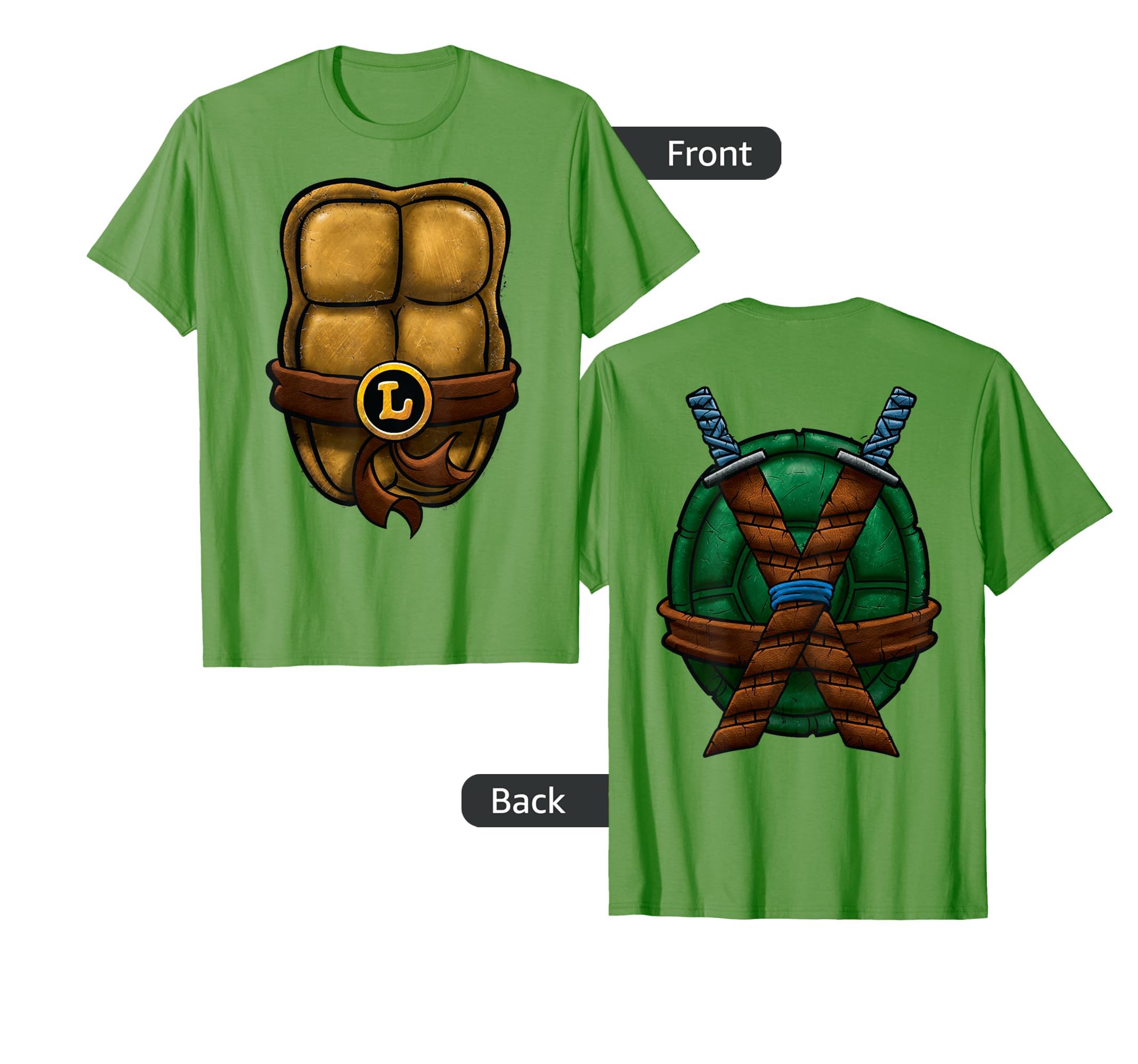 Amazon.com: Teenage Mutant Ninja Turtles Leonardo Shell T-Shirt T-Shirt ...