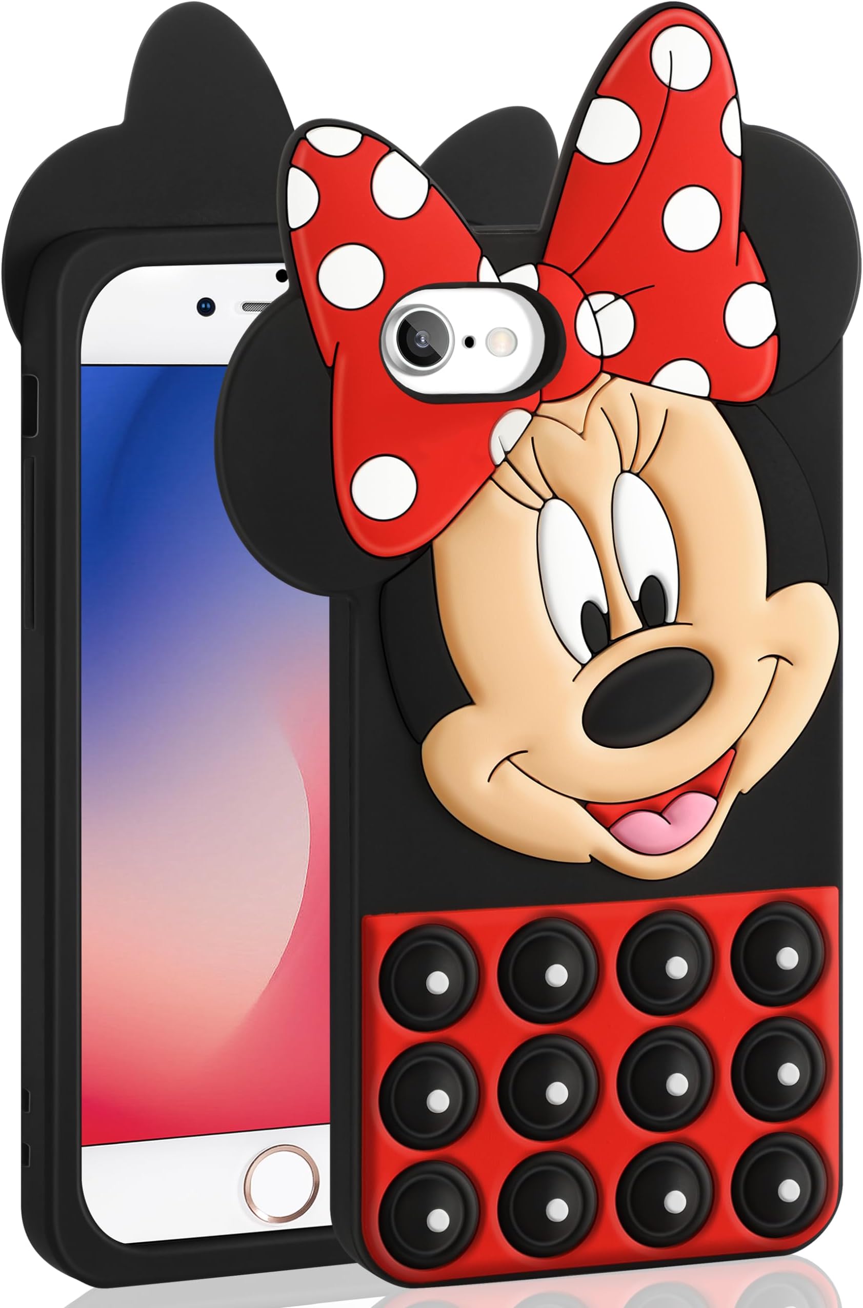 Amazon.com: oqpa for iPhone 8/7/6s/6/SE 2022/SE 2020 Case Cute Cartoon ...