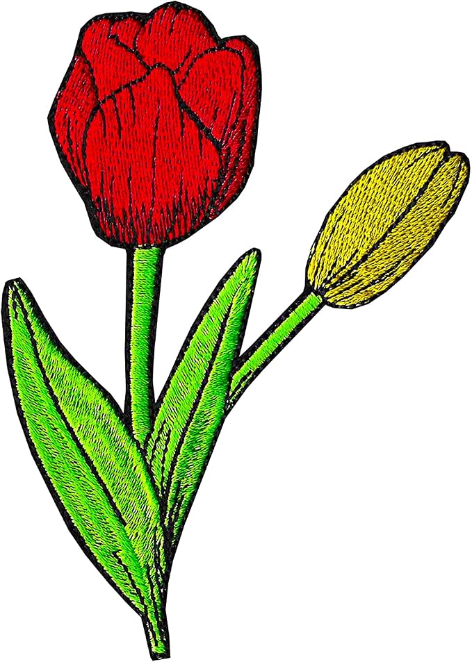 Amazon.com: LUXPA - Flowers - Premium Quality Embroidered Iron on Patch ...