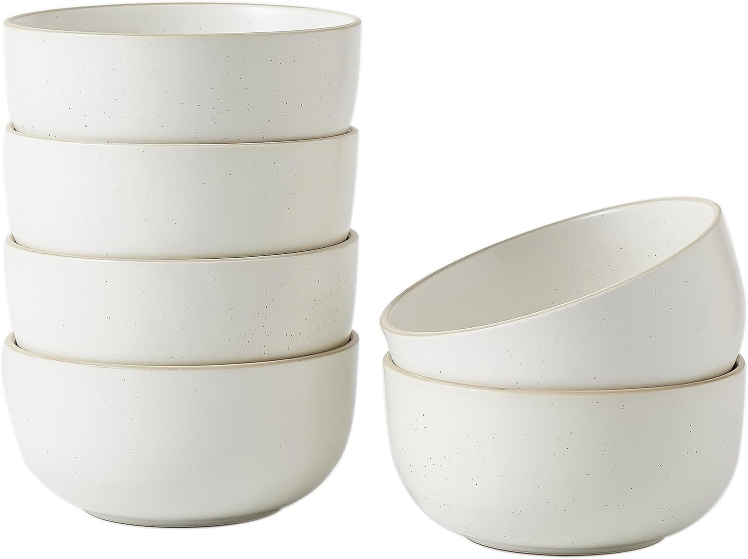 Amazon.com: S&Q'S CERAMICS Ceramic Small Bowls for Kitchen, Set of 6, 9 ...