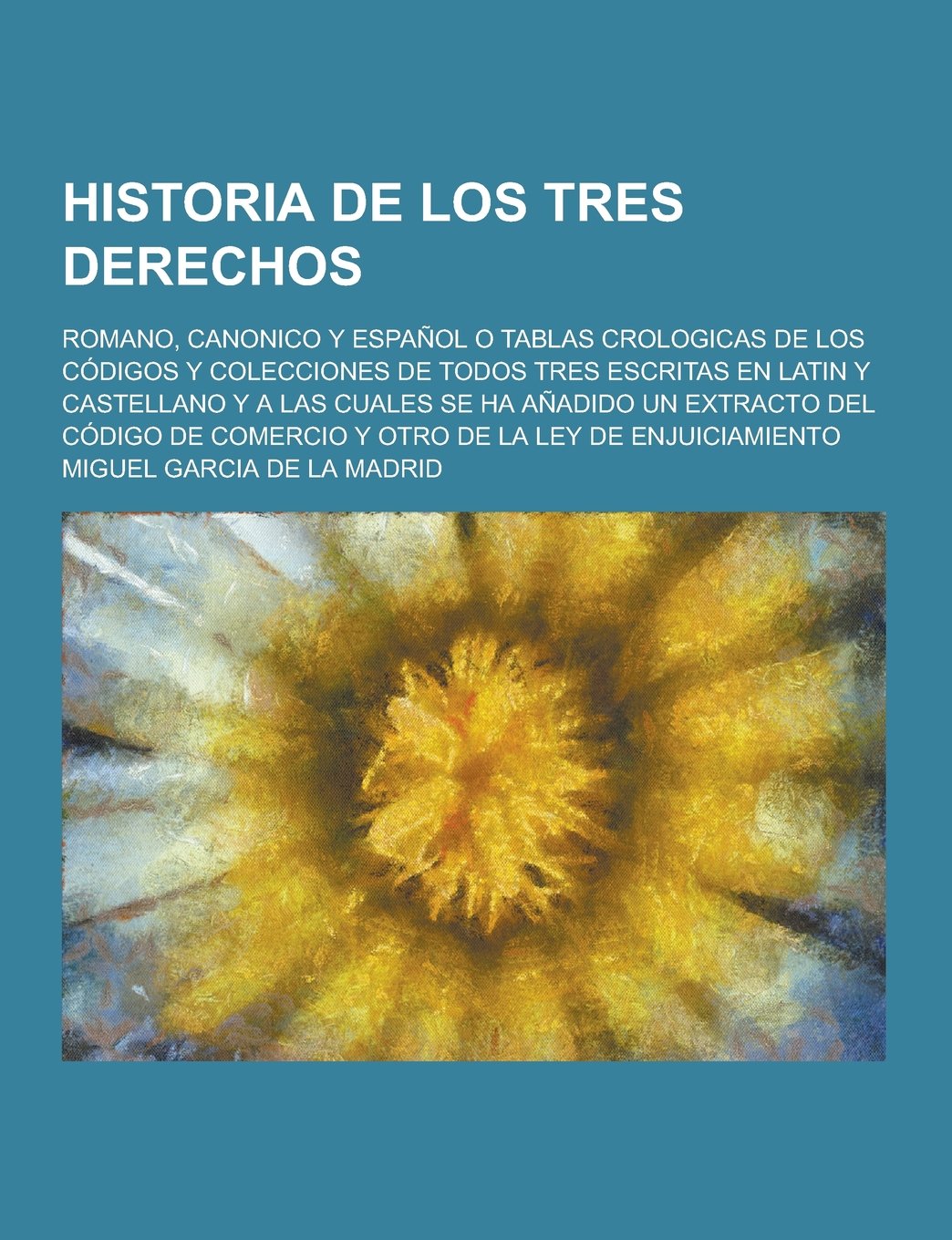 Historia De Los Tres Derechos Romano Canonico Y Espanol O | Desertcart ...