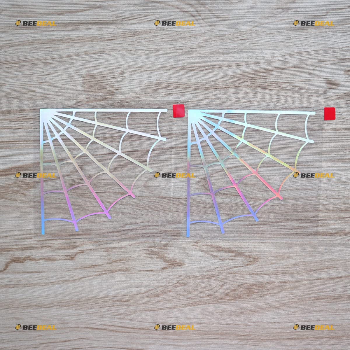 Amazon.com - 2 Pack Holographic Iridescent Color, 4 Inches - Corner ...