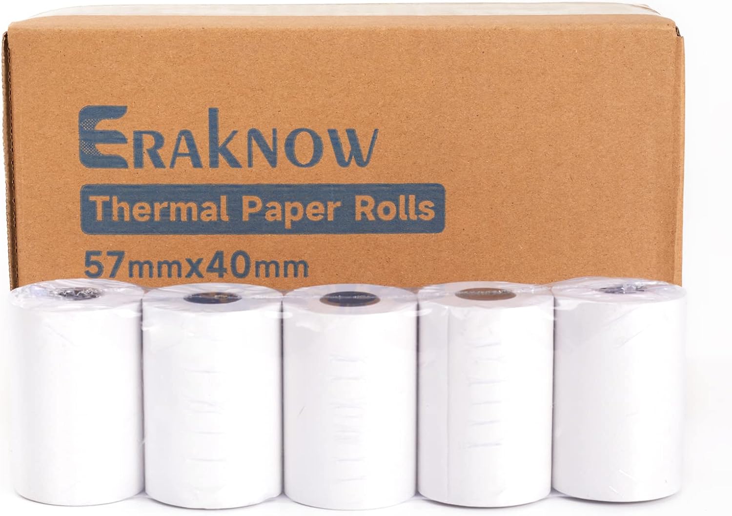 20 Rolls of 57x40 mm Thermal Paper Till Rolls for Cash Register, Credit ...