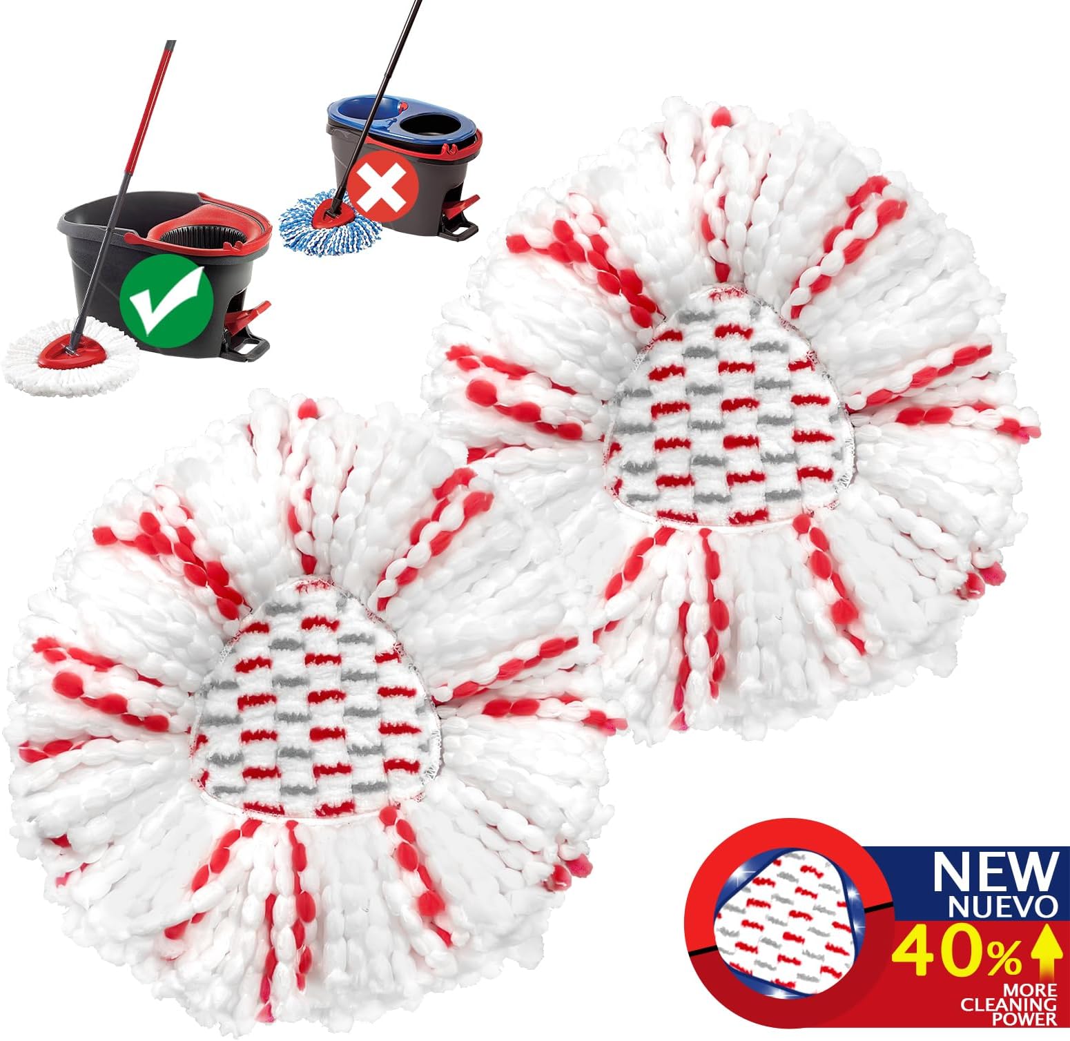 Amazon.com: O-Cedar EasyWring Spin Mop Refill (Pack of 3) : Health ...