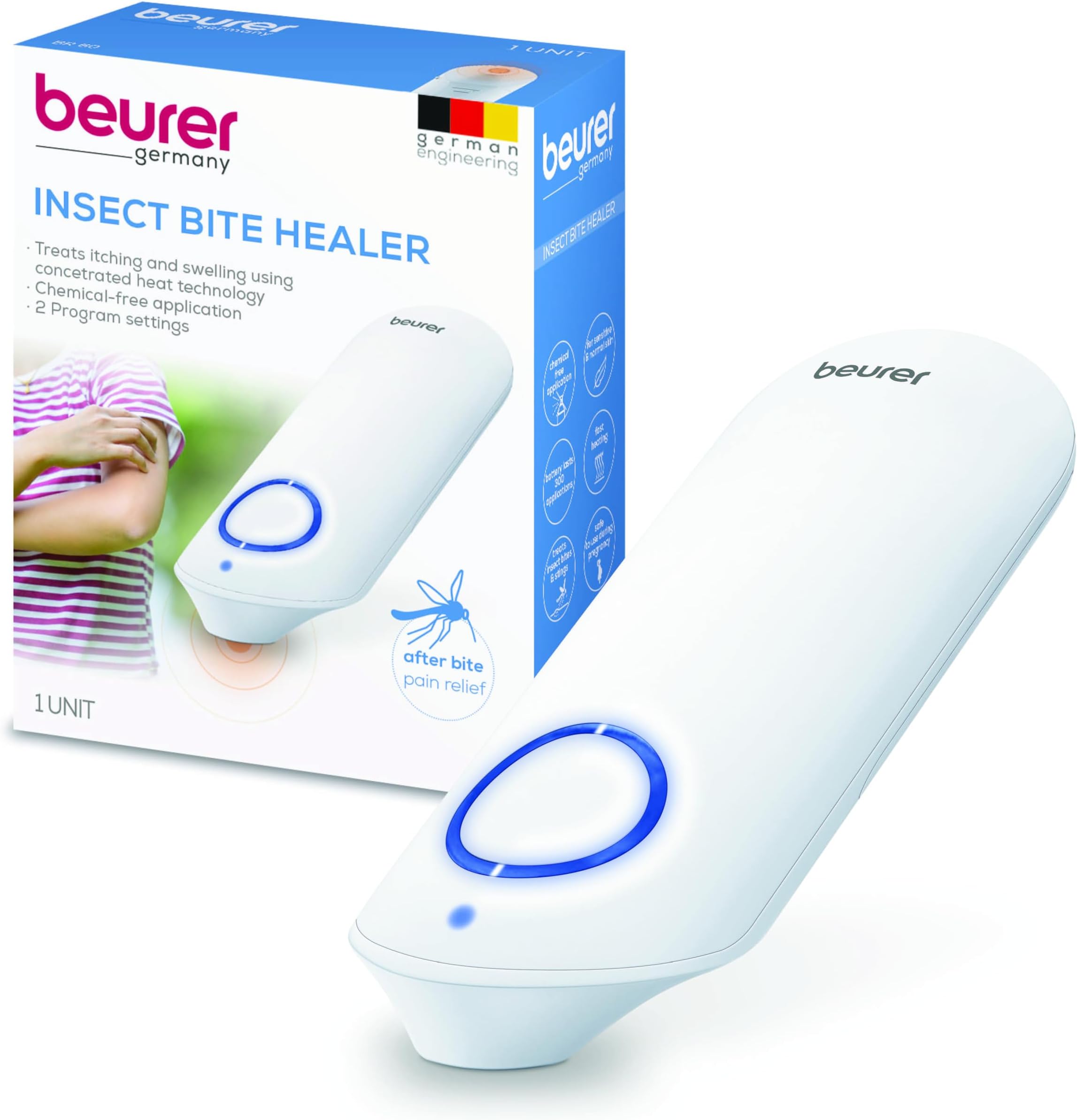 Amazon.com: Beurer BR60 Insect Sting and Bite Relief, Bug Bite Healer ...