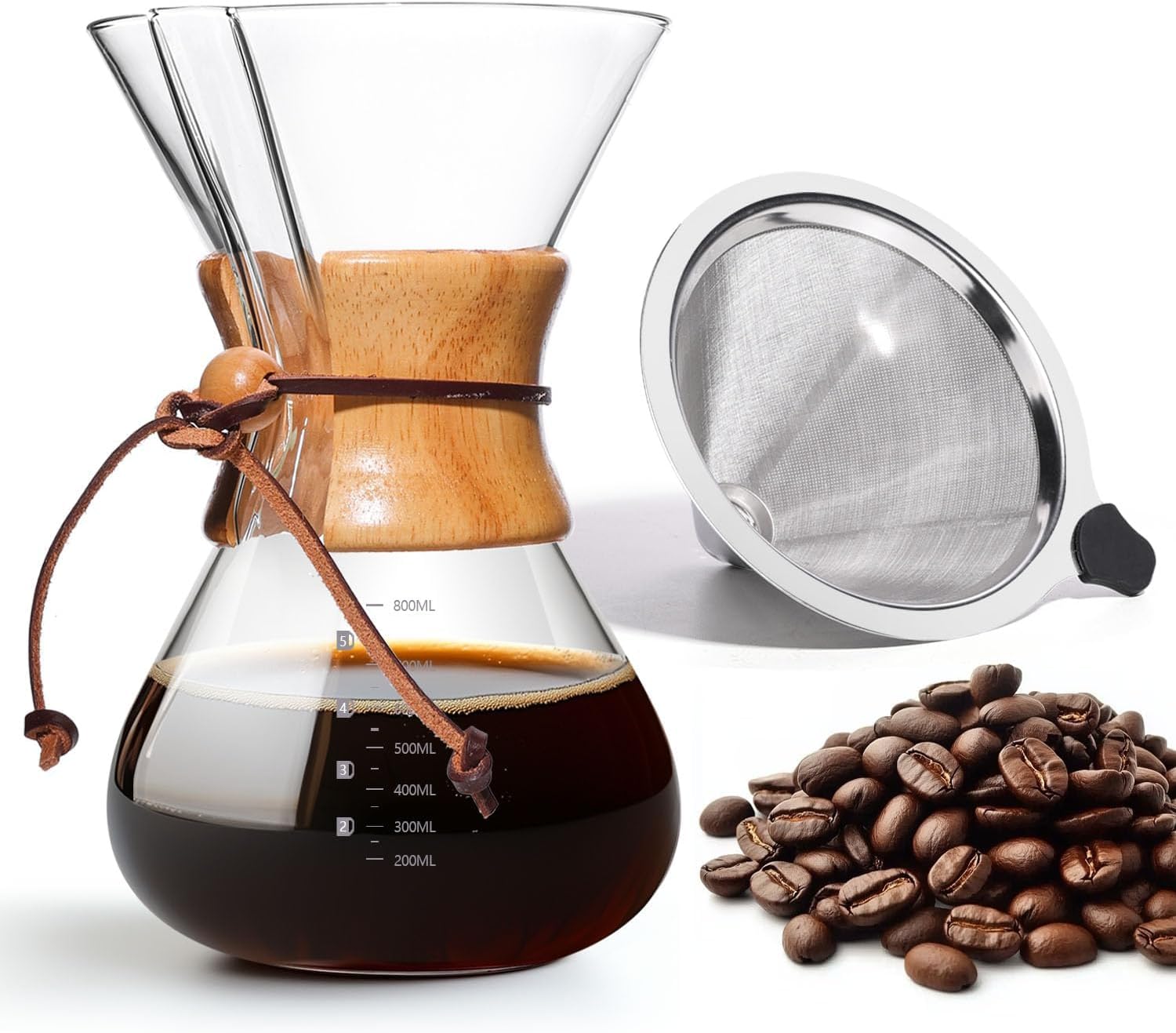 Amazon.com: New York's Favorite Coffee - 6 Cup Pour Over Coffee Maker ...